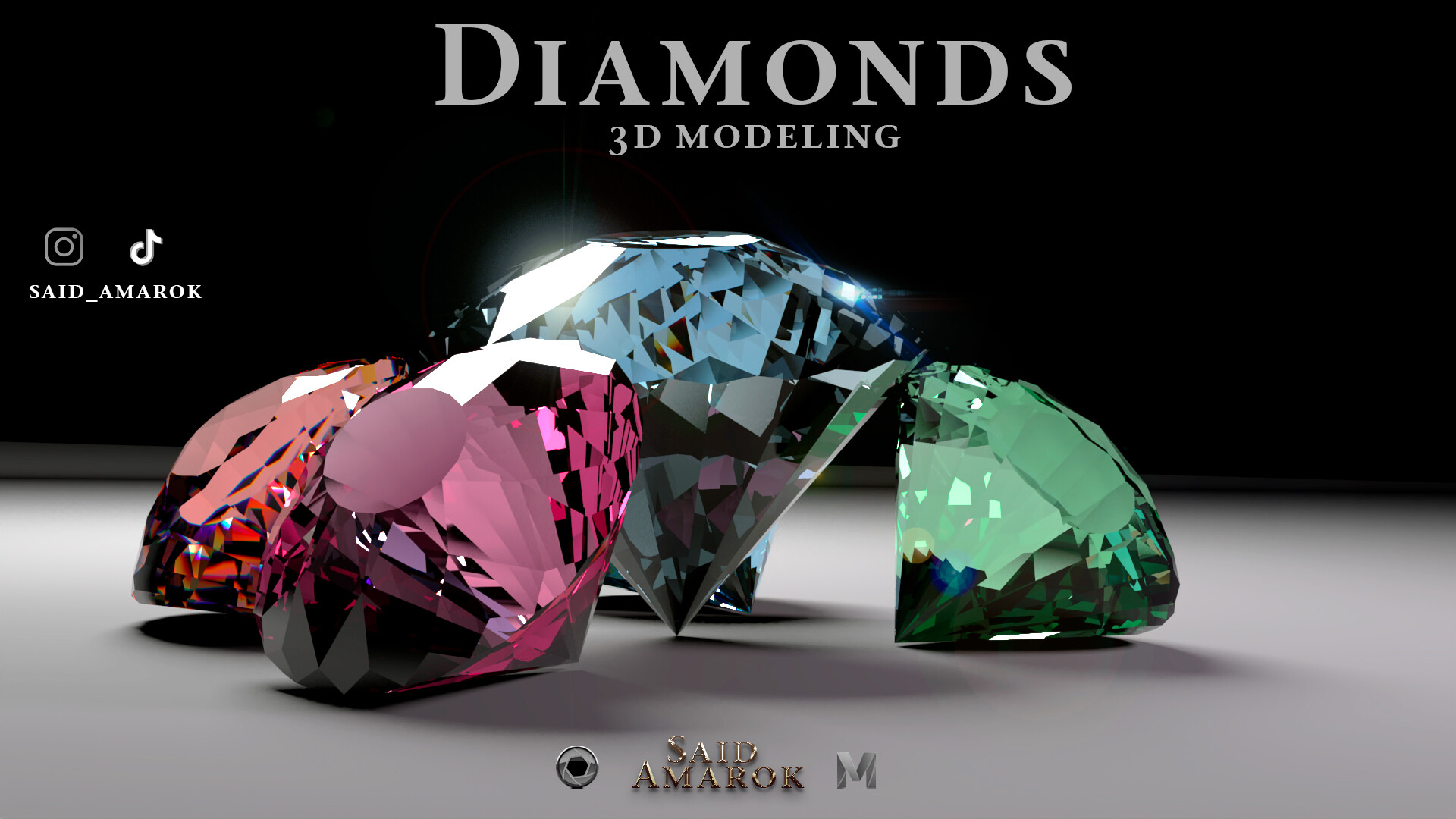 ArtStation - Diamonds (modeling 3D) 💖💪👌👍