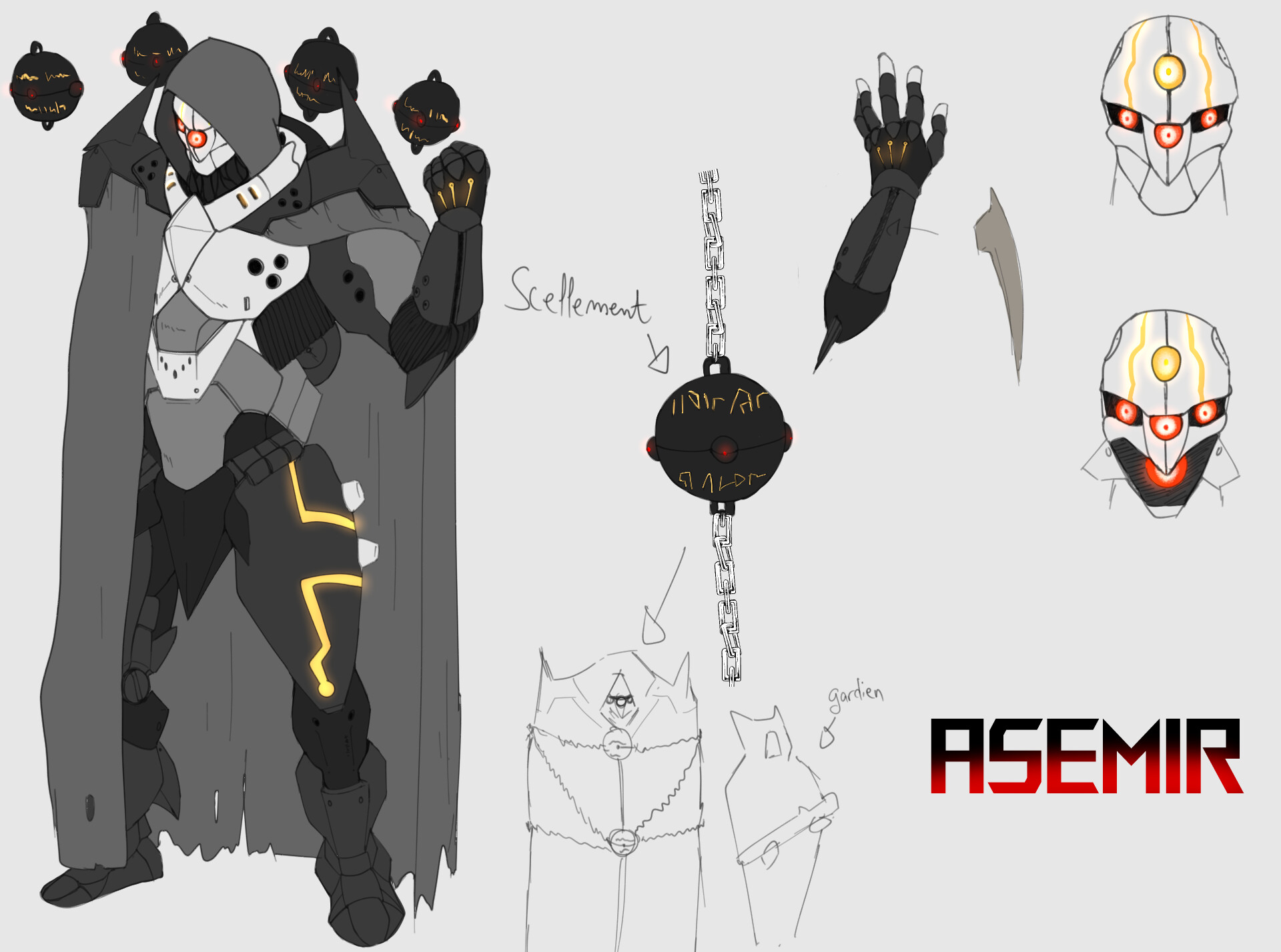 ArtStation - Ref sheet OC Asemir