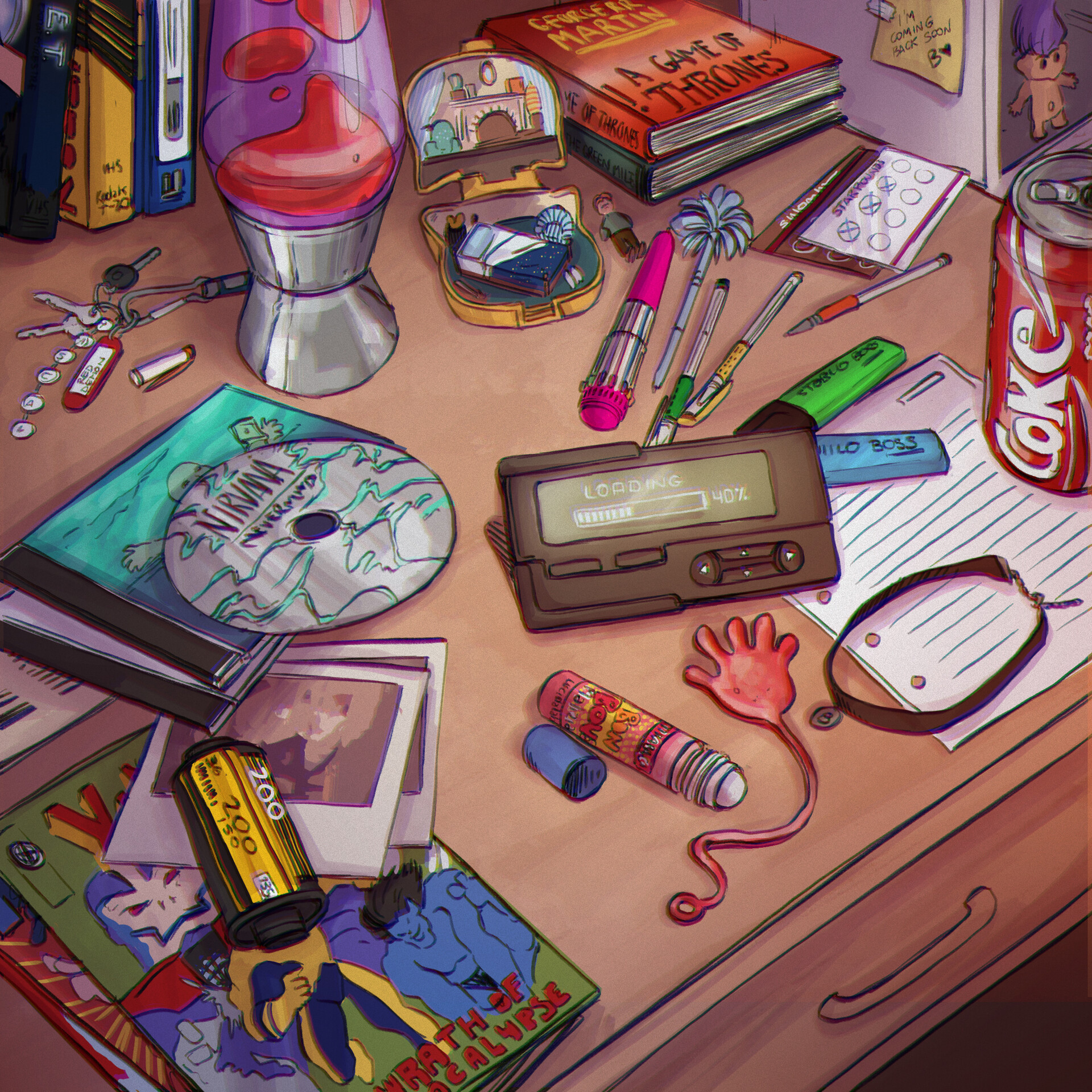 ArtStation - 90's desk serie