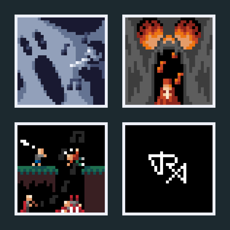 ArtStation - MdT Flûte / Drapé / Béant (pixel-art)