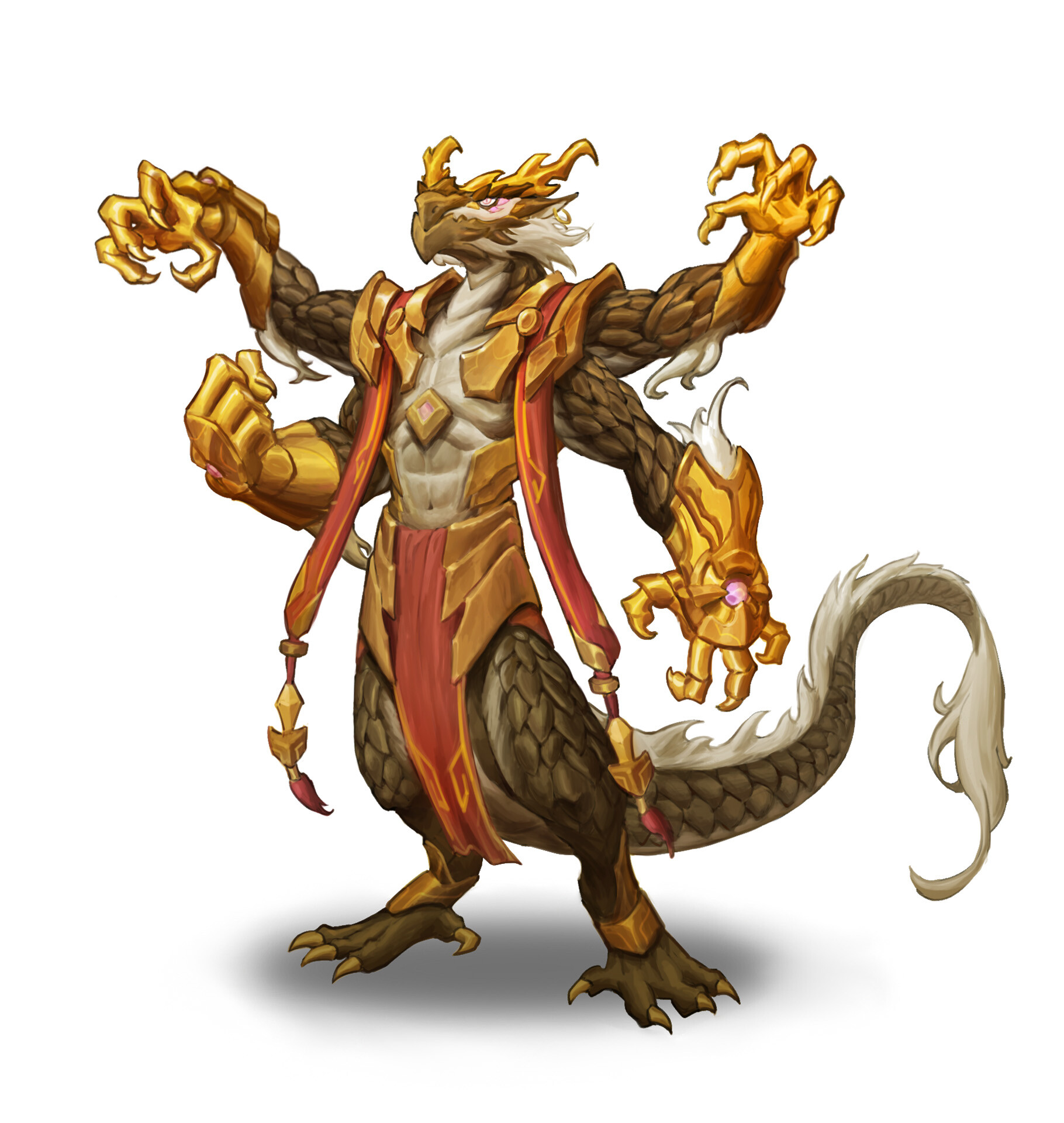 ArtStation - Dragon Warrior Design