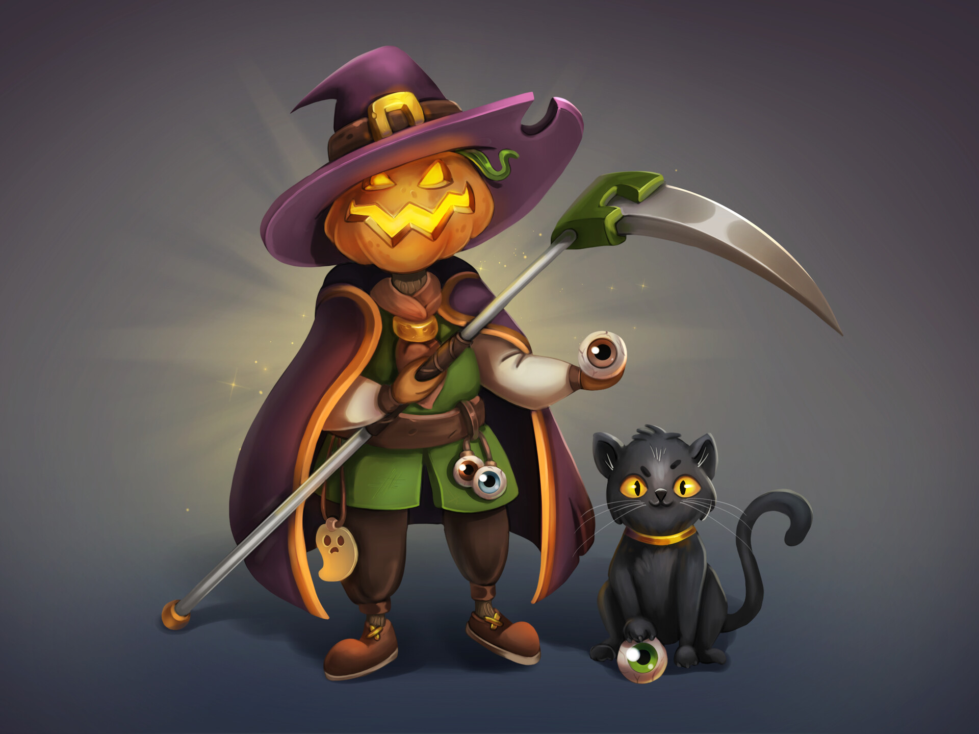 ArtStation - Halloween pumpkin Character