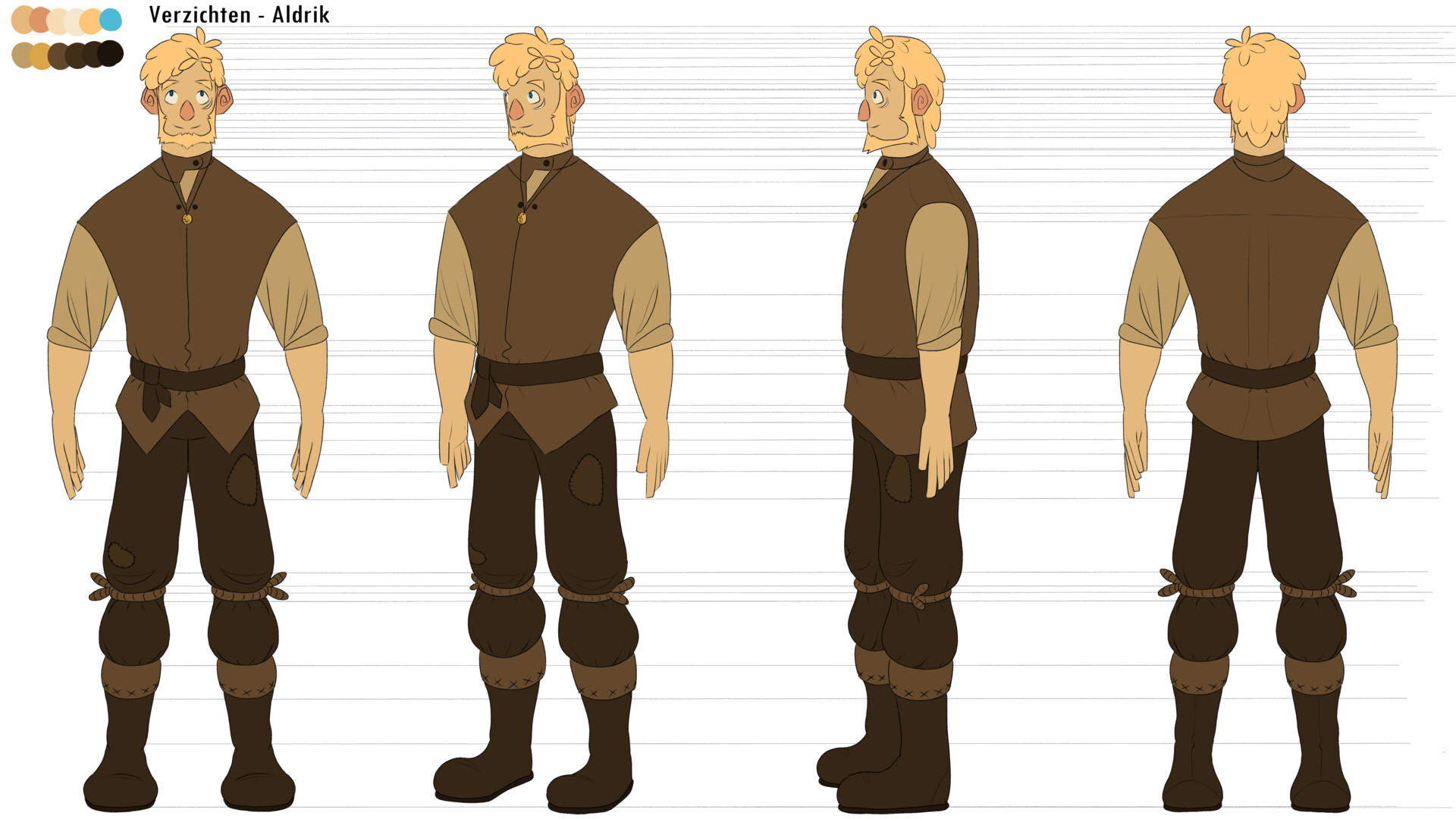 ArtStation - Aldrik Turnaround