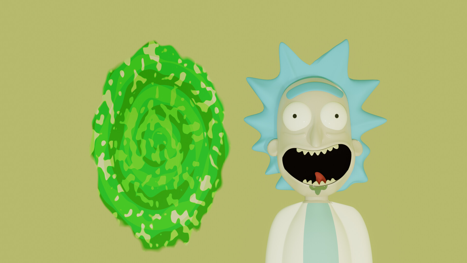 ArtStation - Rick and the Portal