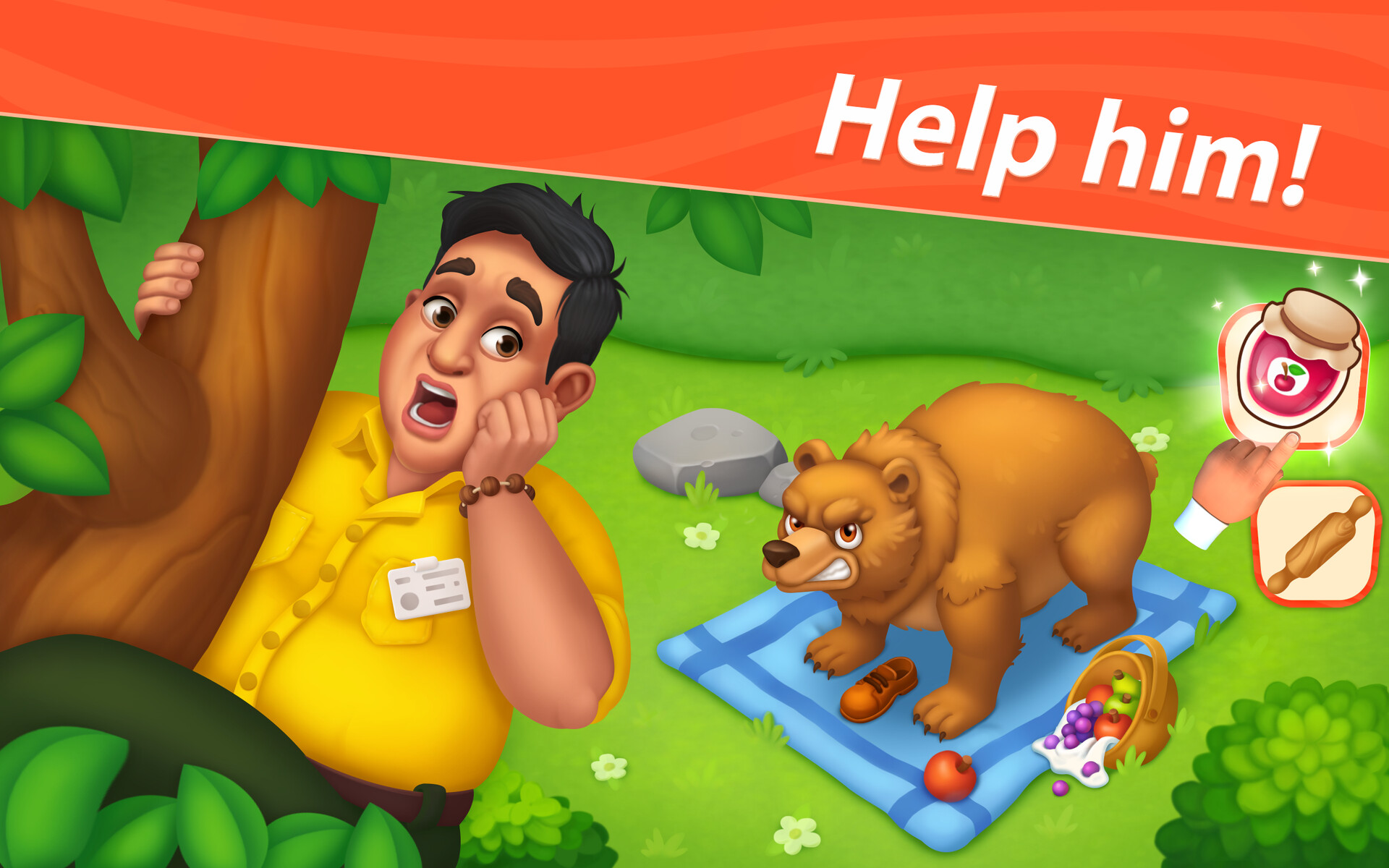 ArtStation - Illustration in stуle game "Wildscapes"