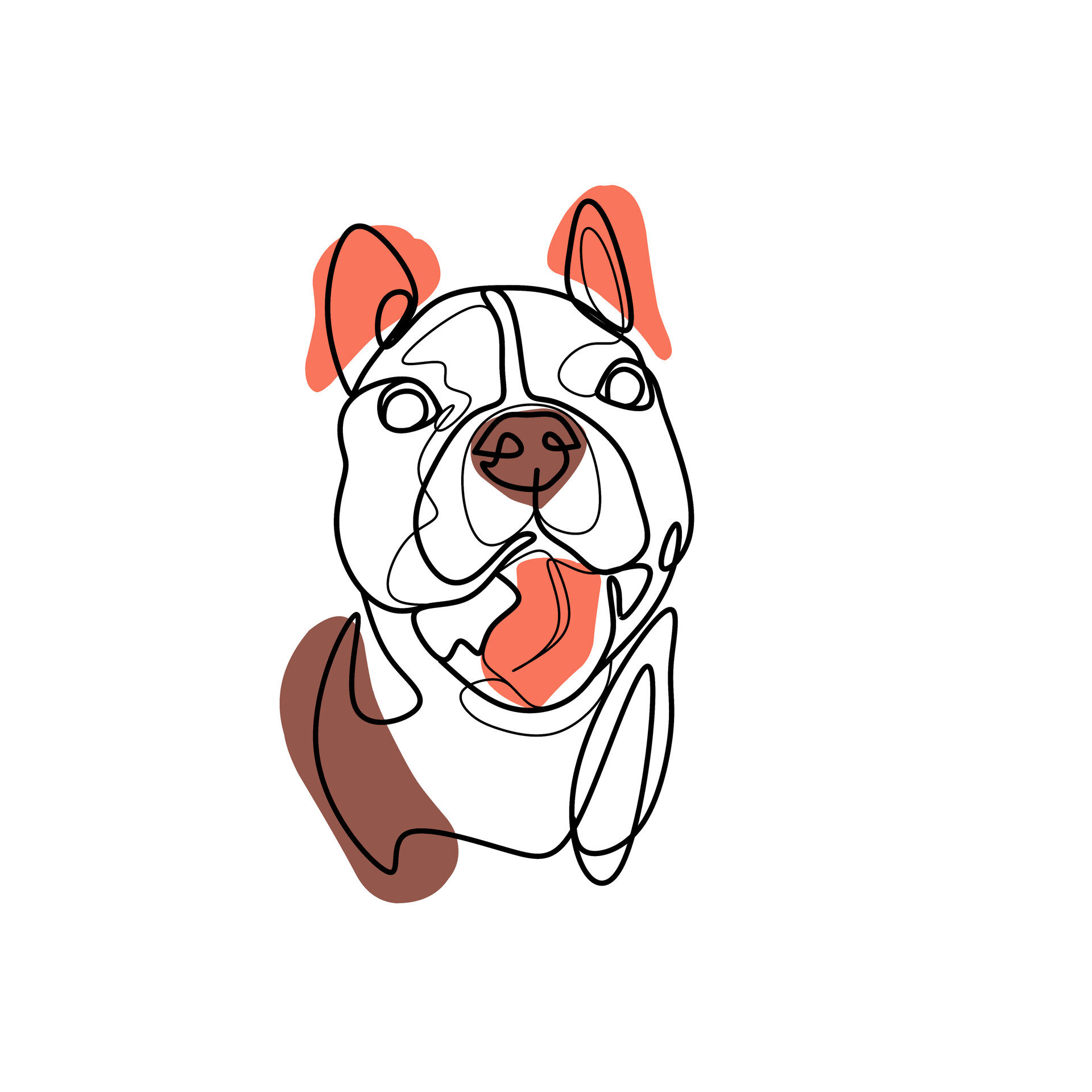 ArtStation - Pet line art illustration