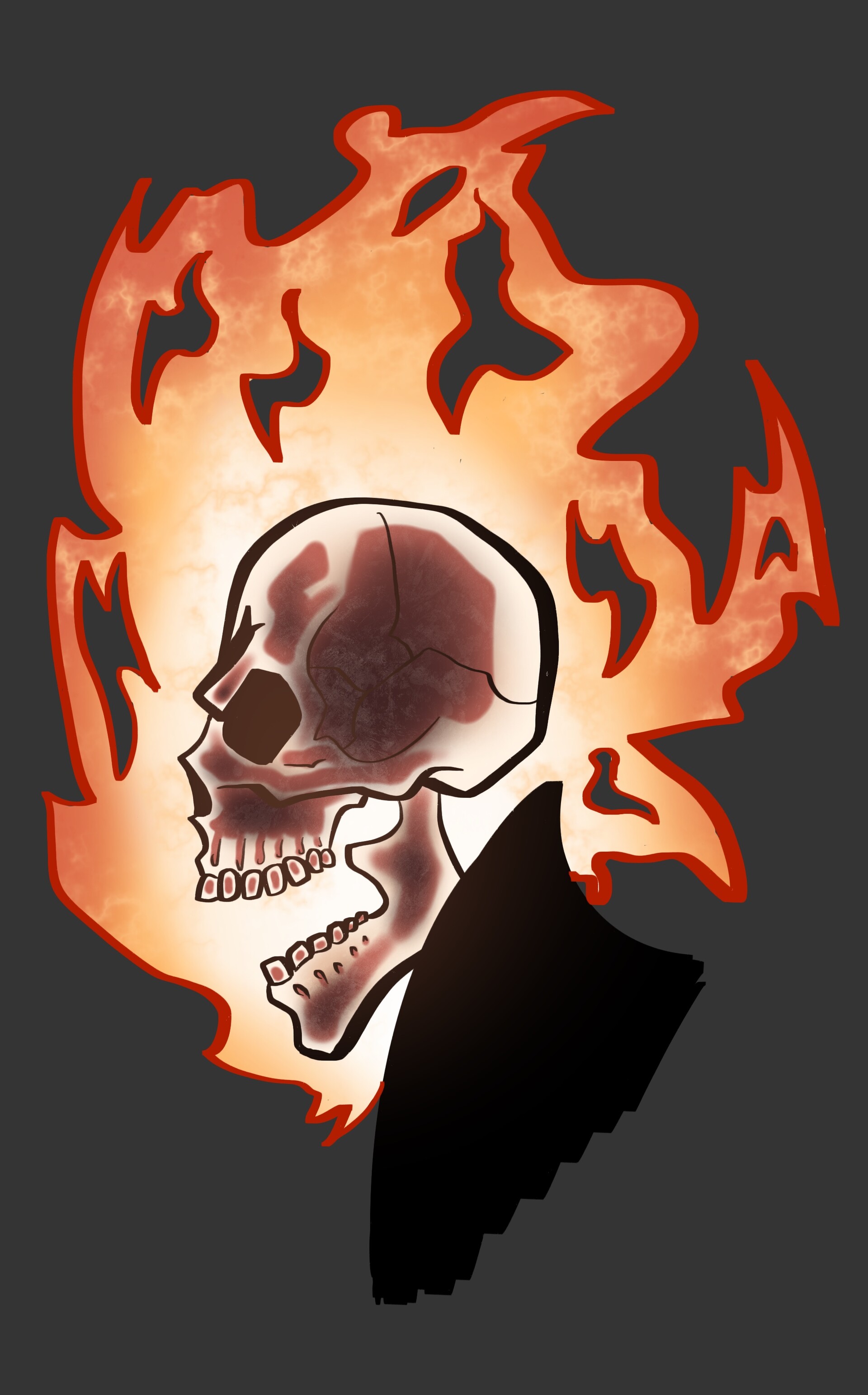 Ghost Rider Head Logo