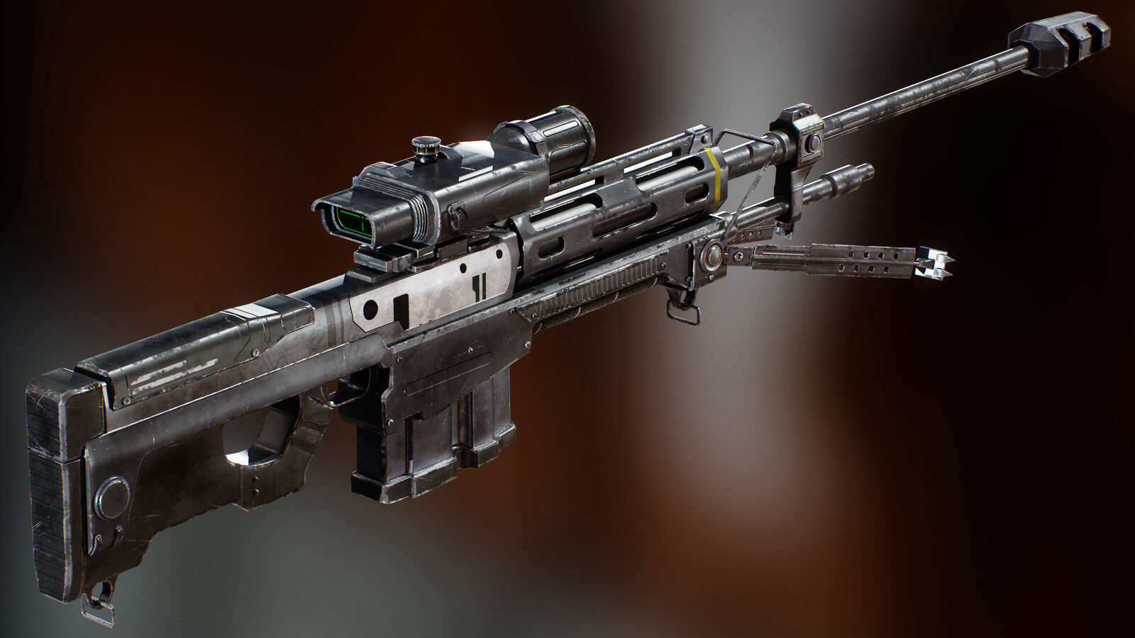Zachary Creer - SRS99-AM Sniper Rifle (Halo Reach Fan Art)