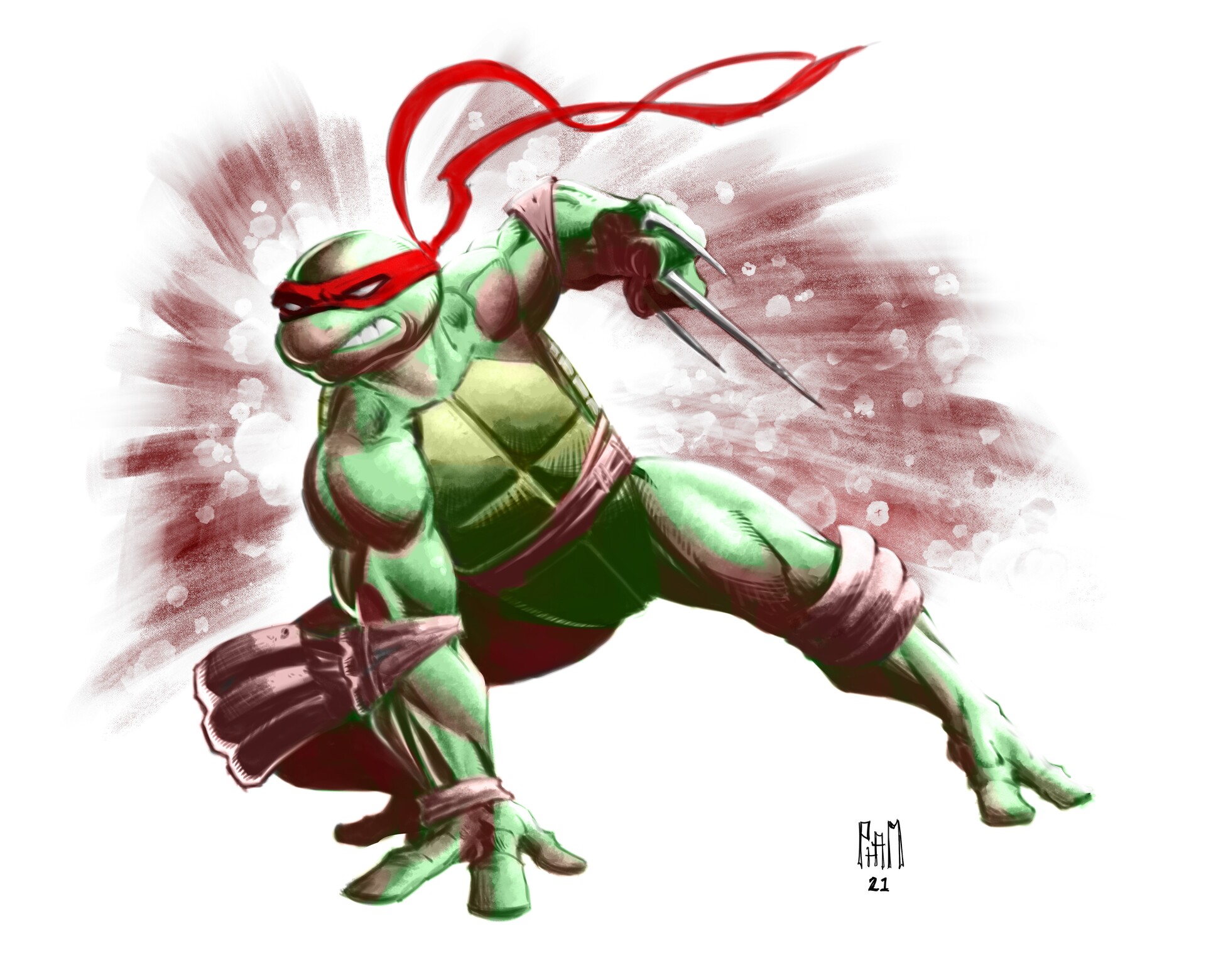 Teenage Mutant Ninja Turtles Raphael Art Patrick Jesson Art RAPHAEL