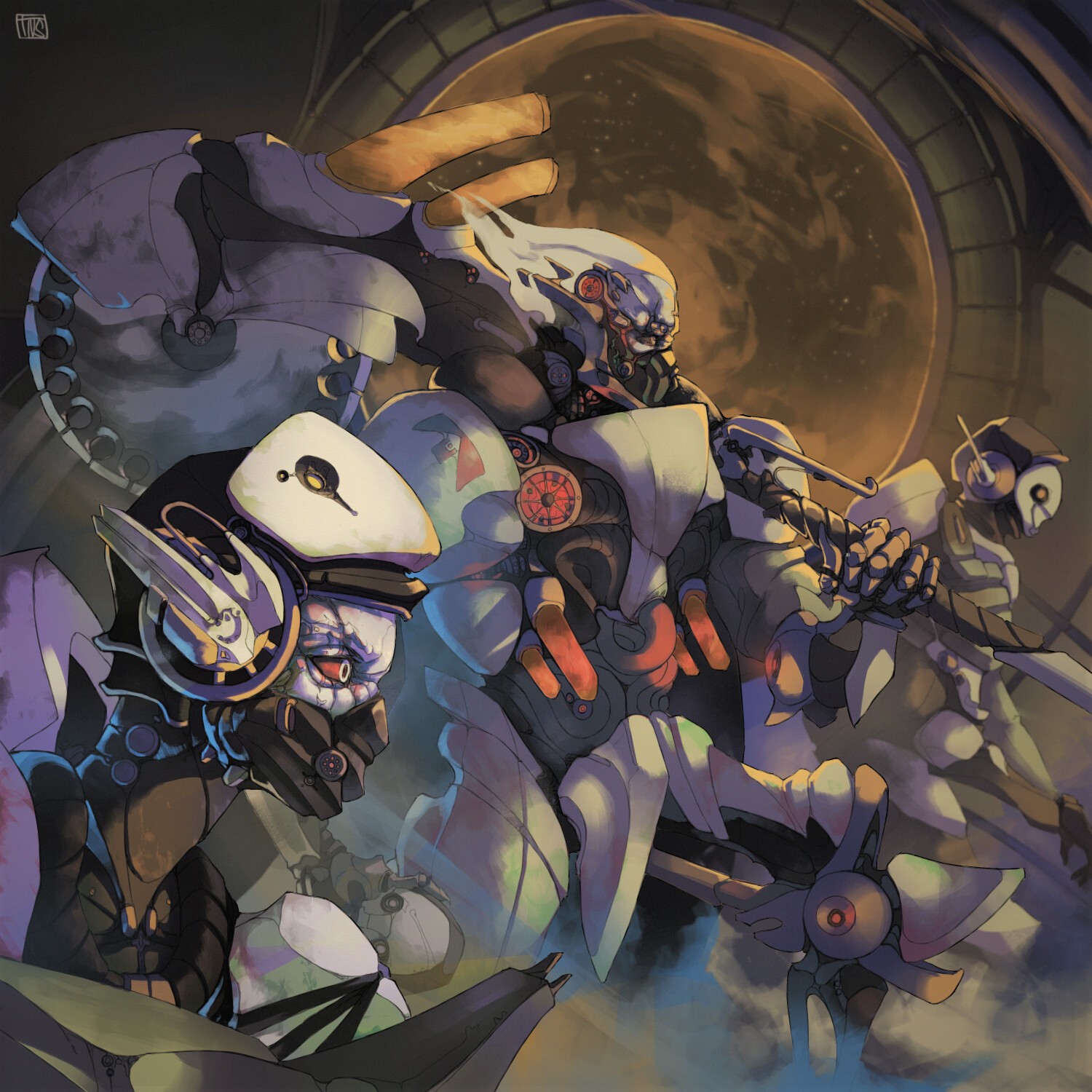 ArtStation - Grineer Darius cross-art