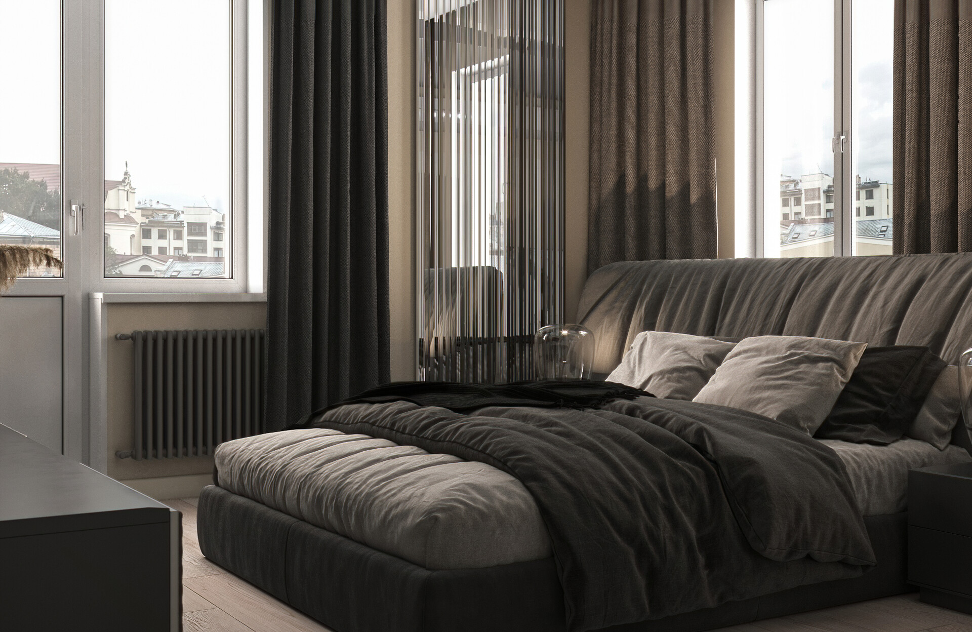 ArtStation - Tylskaya bedroom project interior visualisation