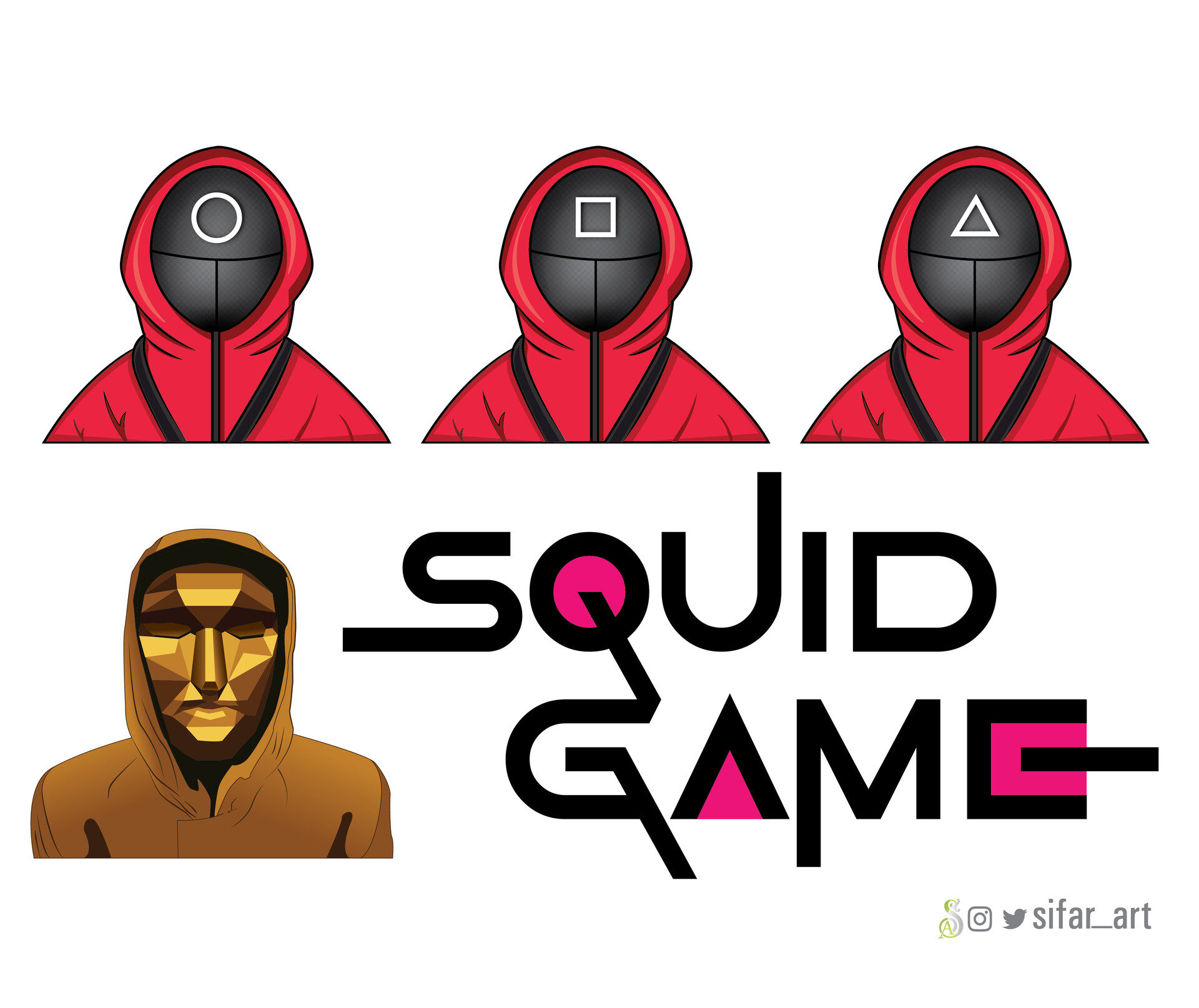 ArtStation - Squid Game Character Vector illustration