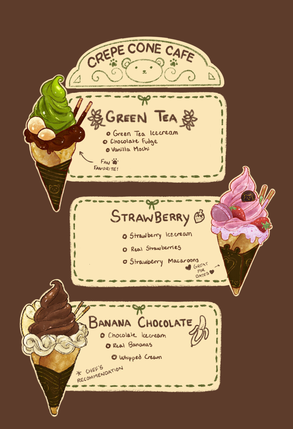 ArtStation - Crepe Menu