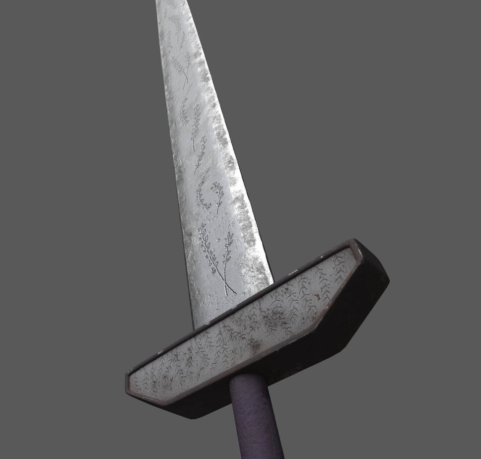 ArtStation - Lavender Detailed Sword