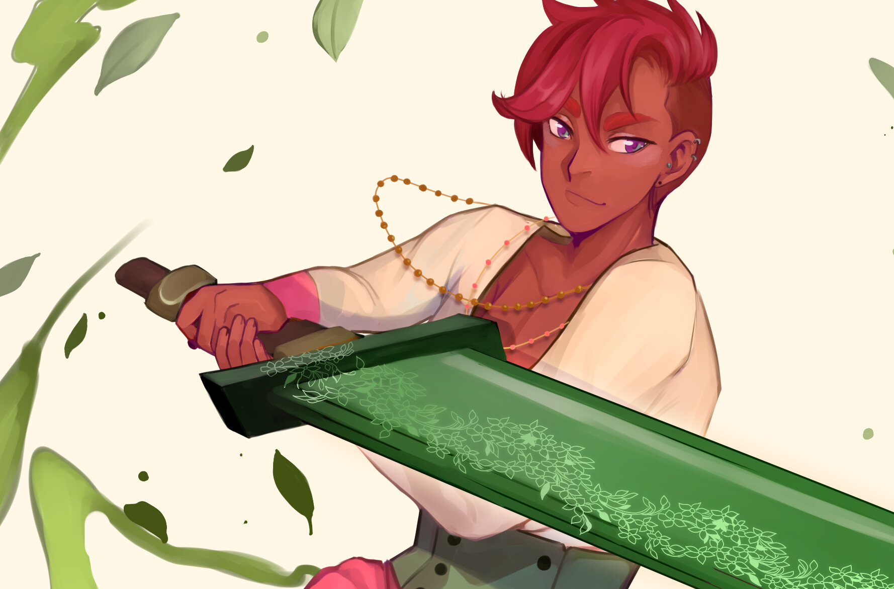 ArtStation - Wonder Magic - Flower Greatsword