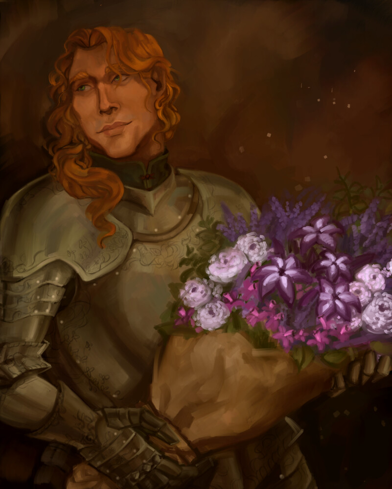 ArtStation - The Knight of Flowers