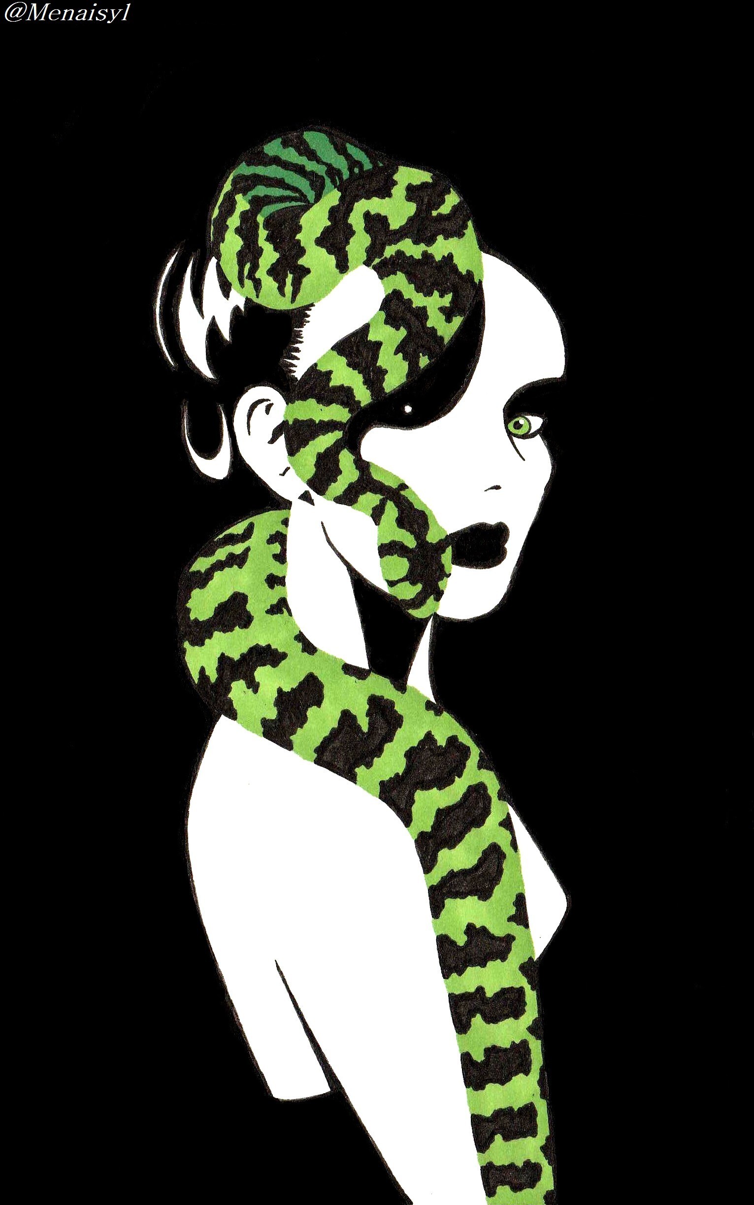 ArtStation - Slither [Inktober2021 30]