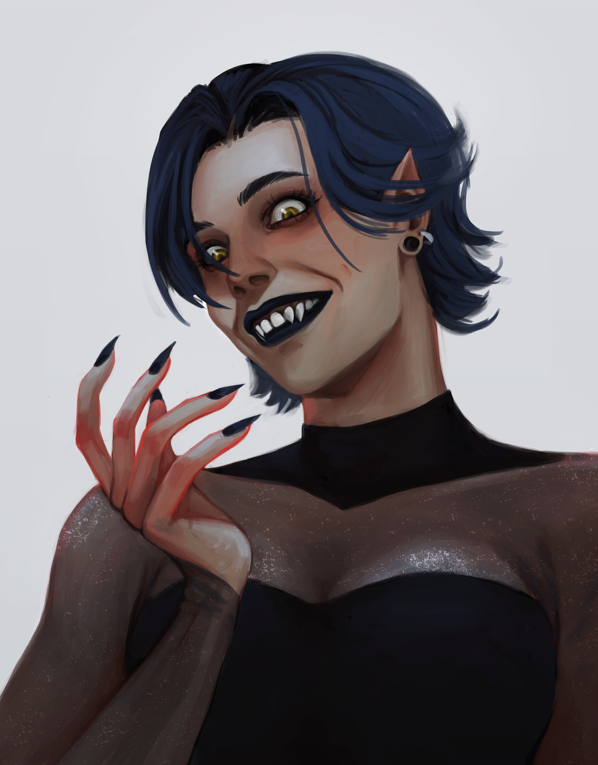 ArtStation - Vampire Lady portrait