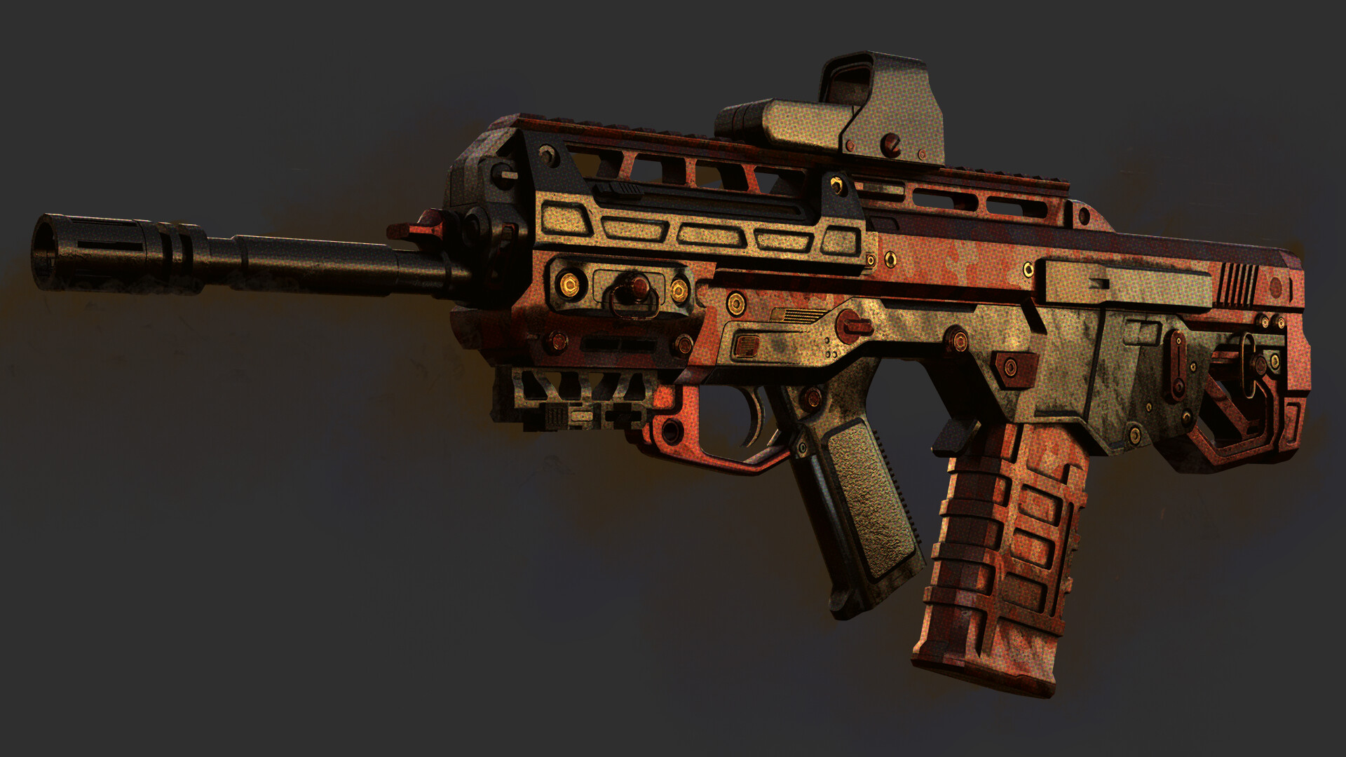 ArtStation - Bullpup Rifle - Textured