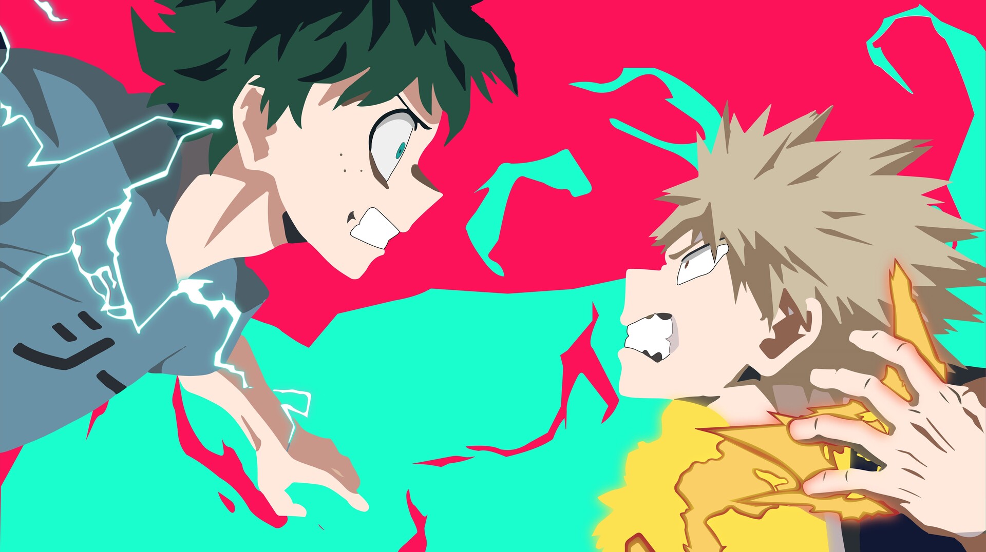 ArtStation - Battle of Heroes, My hero Academia (Fan Art)