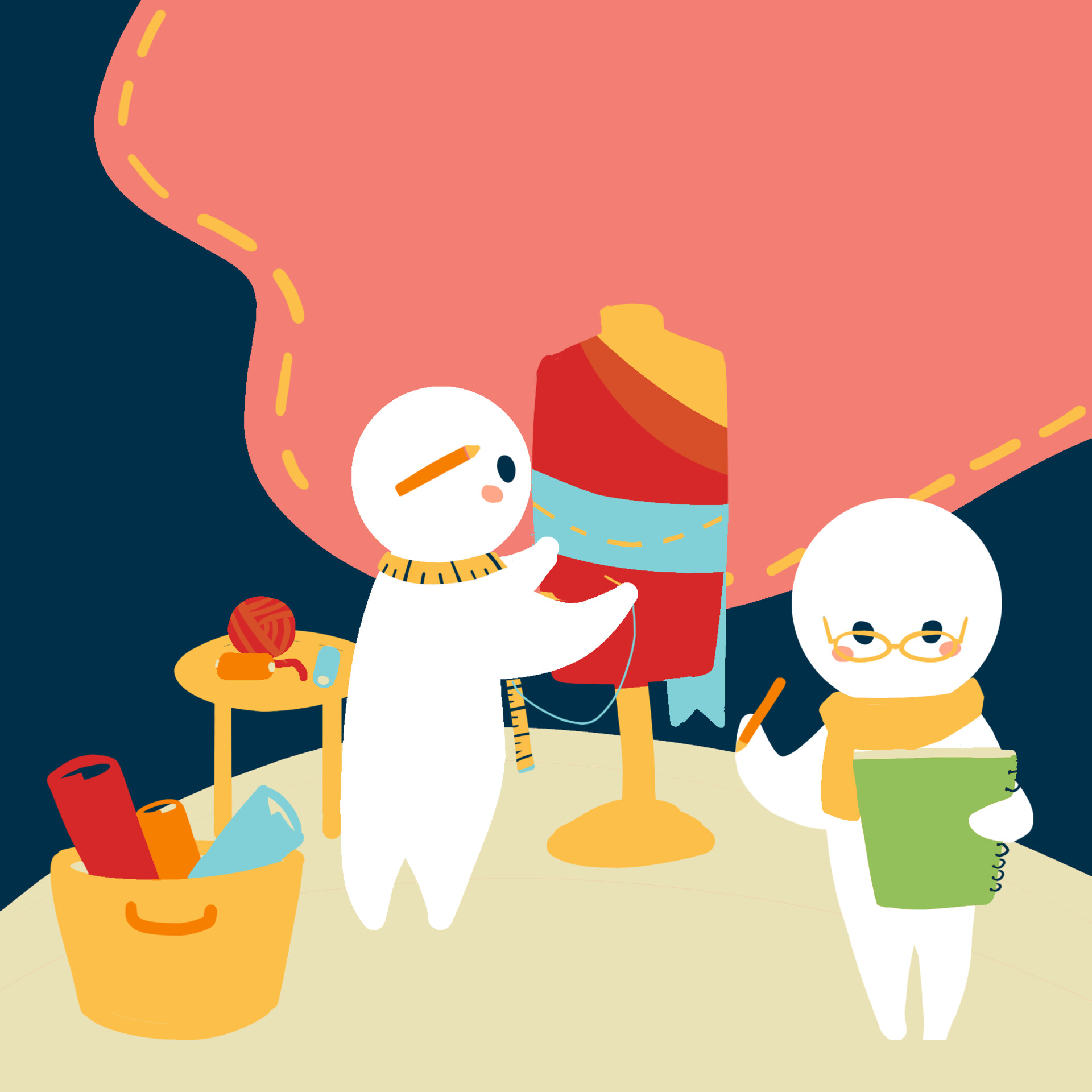 Samira J - A series of illustrations for 'Youth Conclave 2.0'