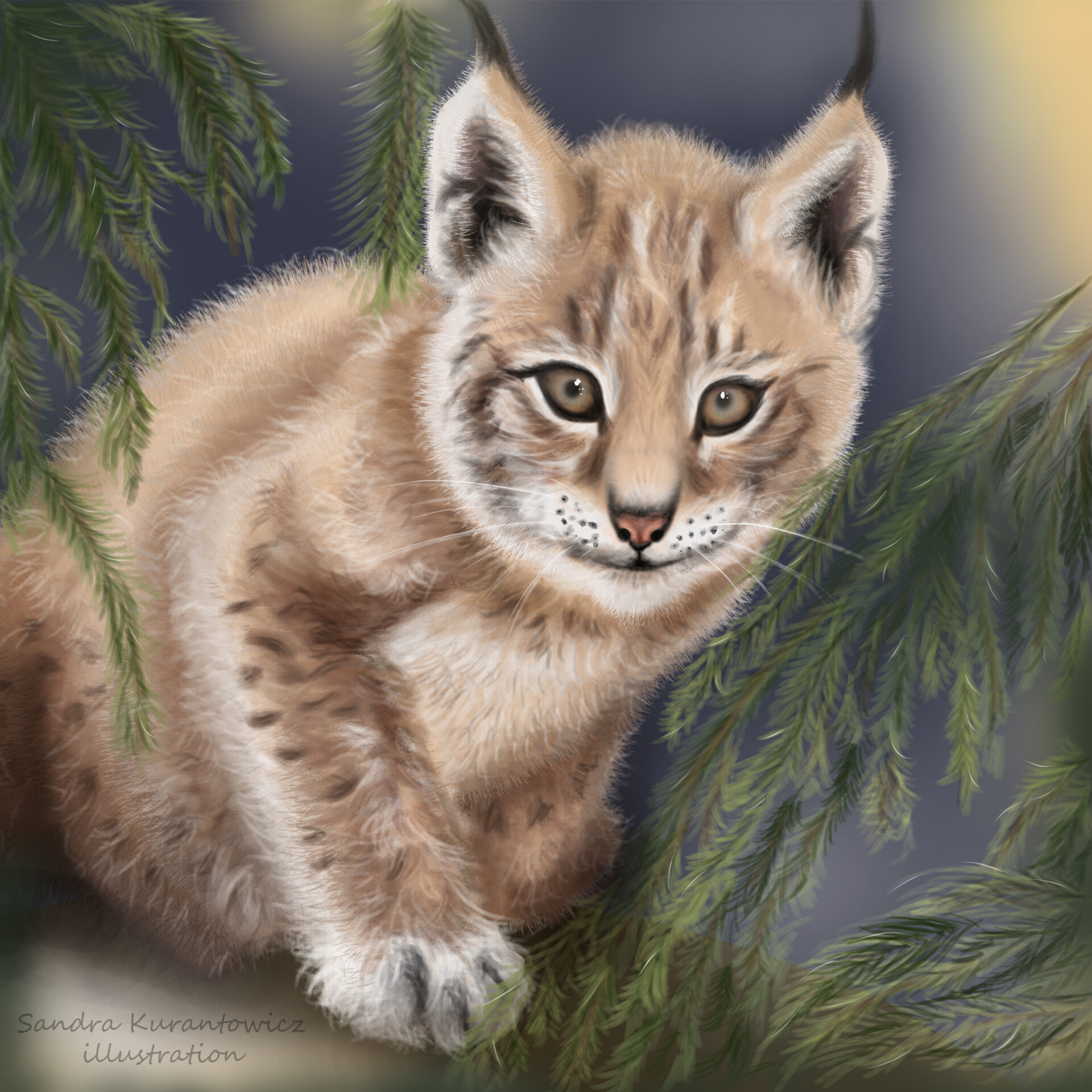 ArtStation - Lynx illustration