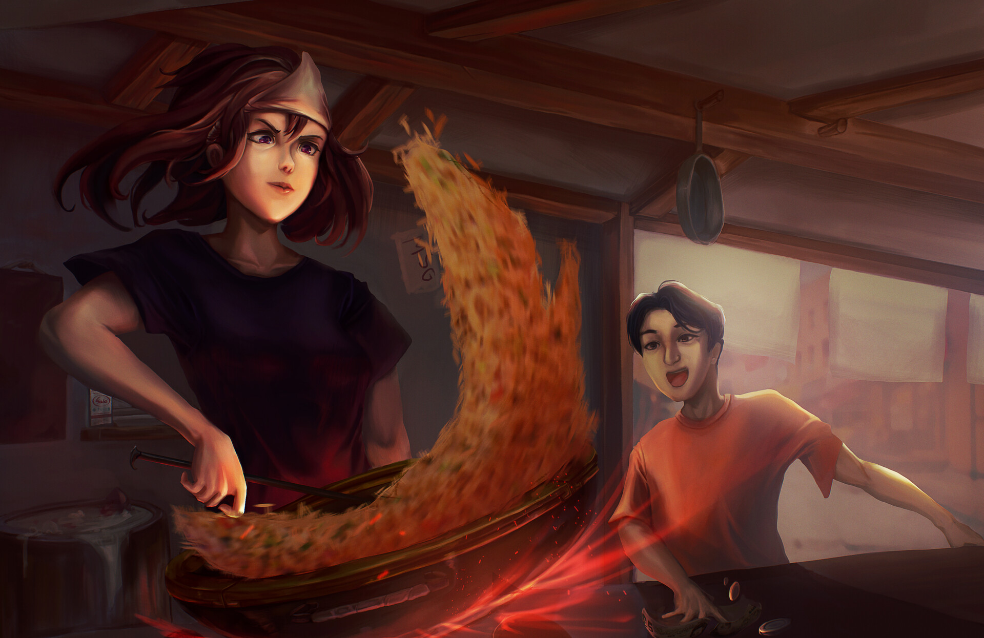 ArtStation - She got that wok hay FUIYOOOOH