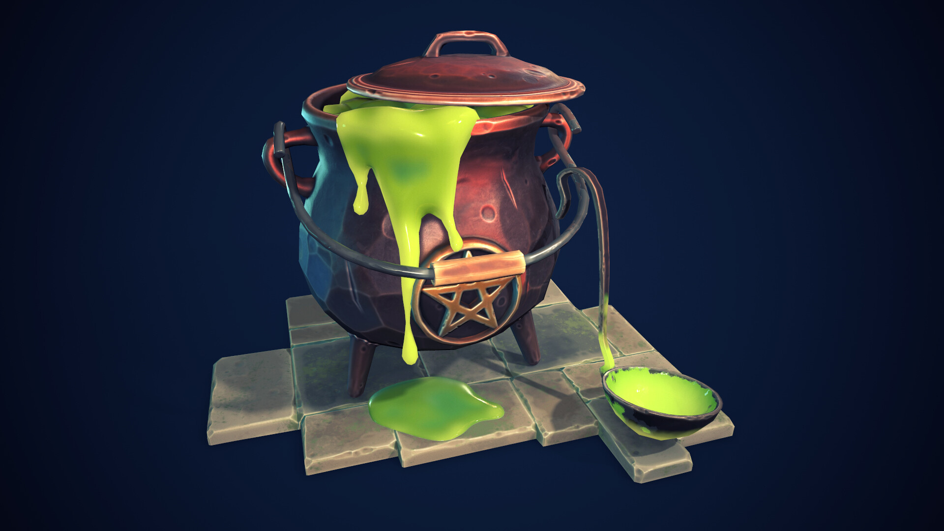 ArtStation - Stylized cauldron