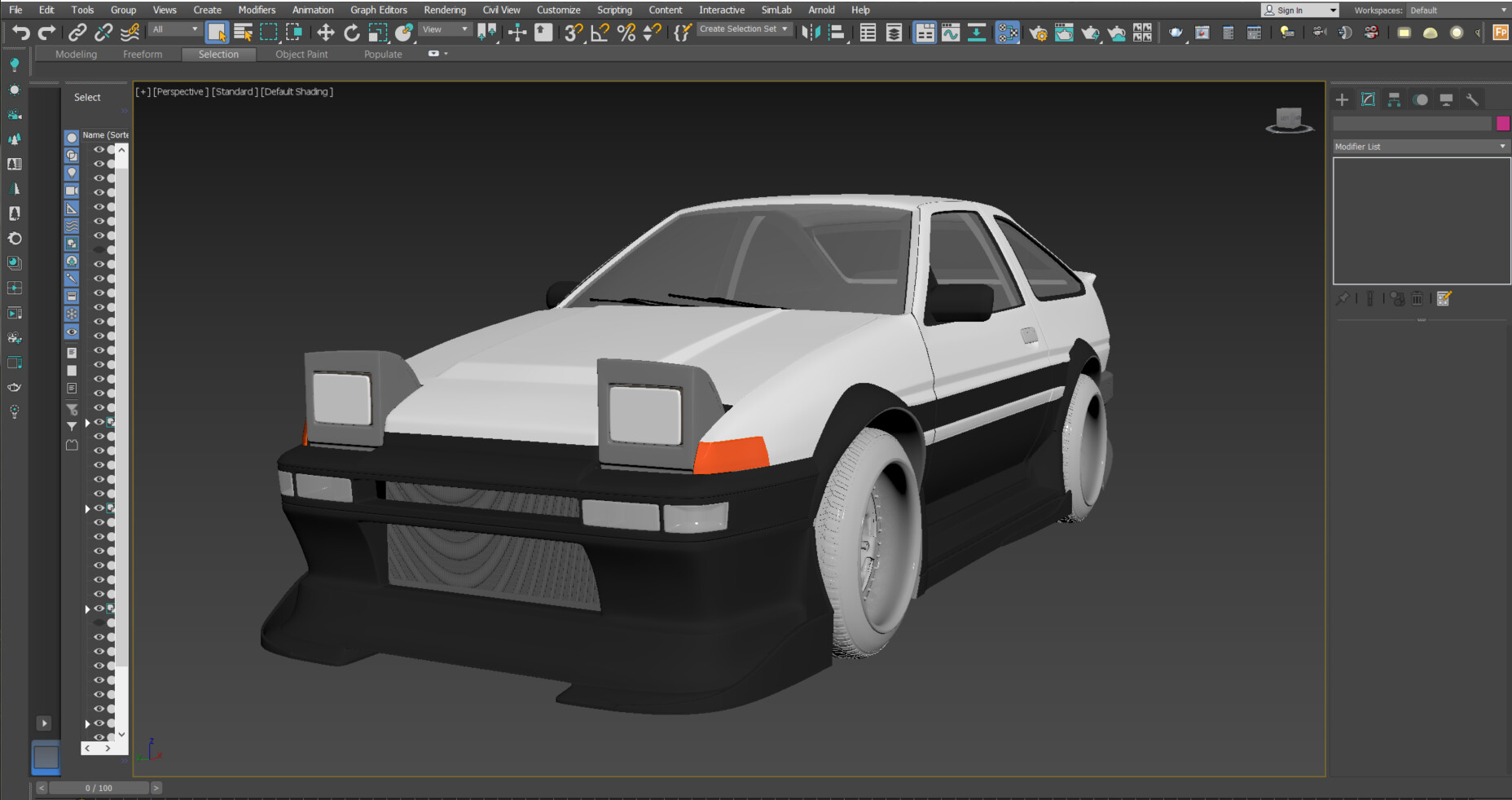 HUM3D Car Modeling Challenge — Project WIP — Toyota AE86 (Modified) by ...