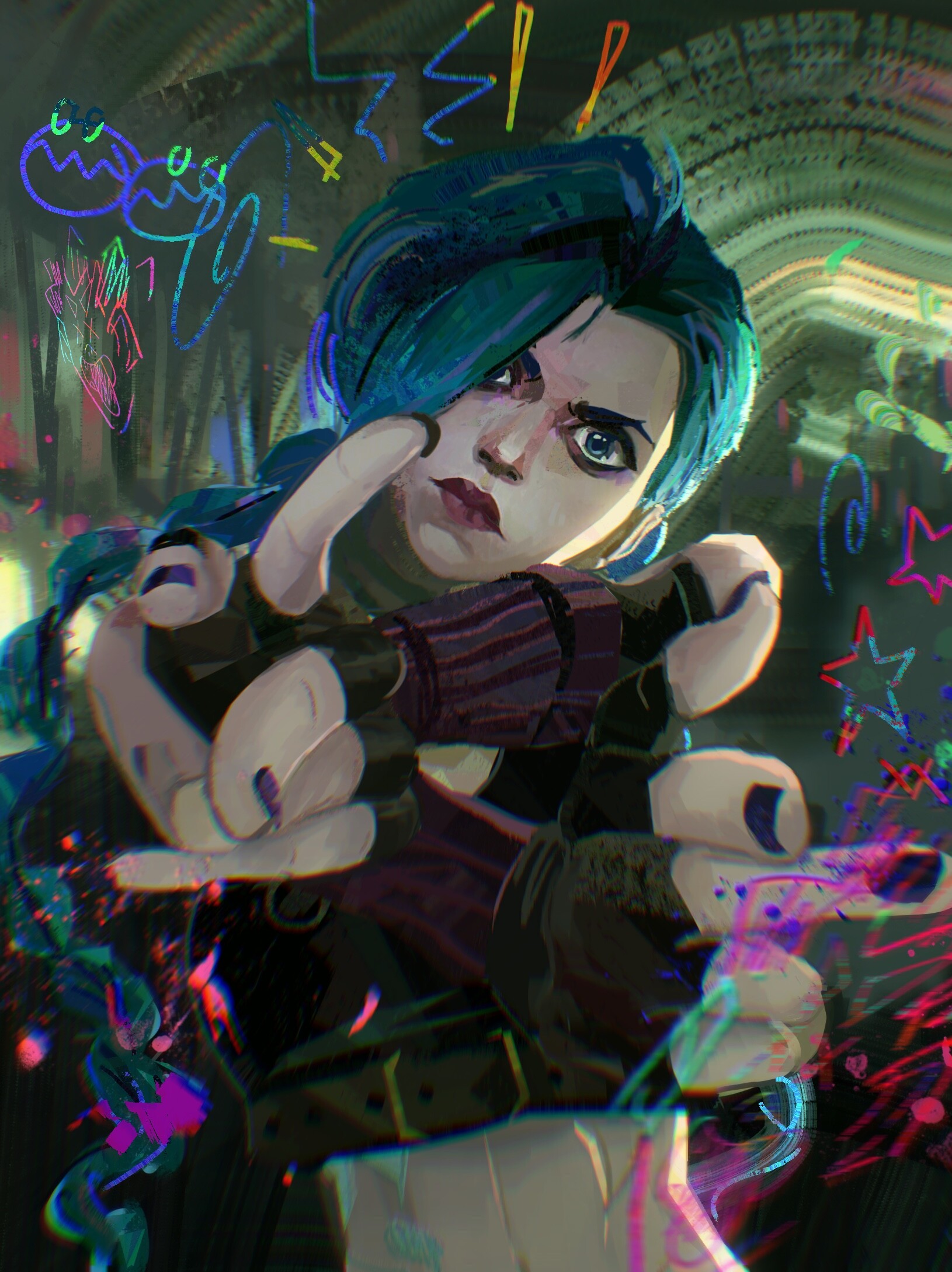 ArtStation - Jinx, vi, Caitlyn