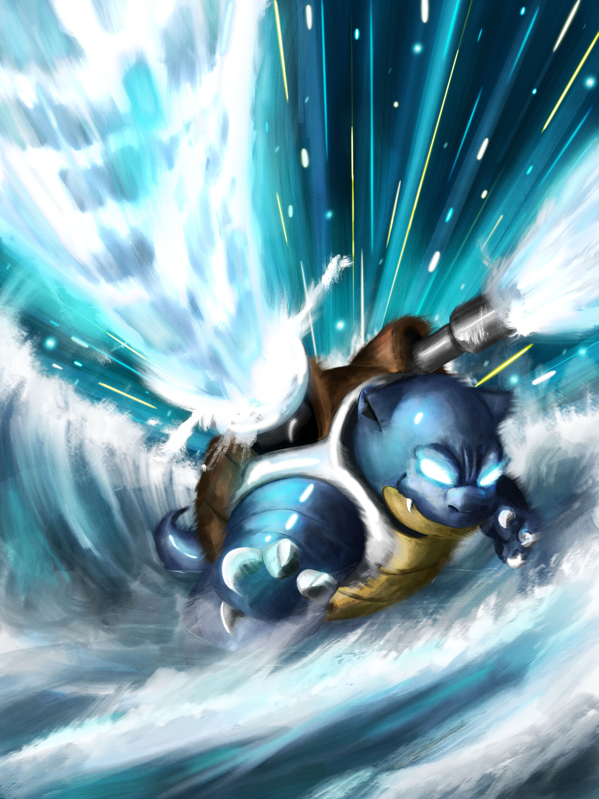 ArtStation - Blastoise's Hydro Pump