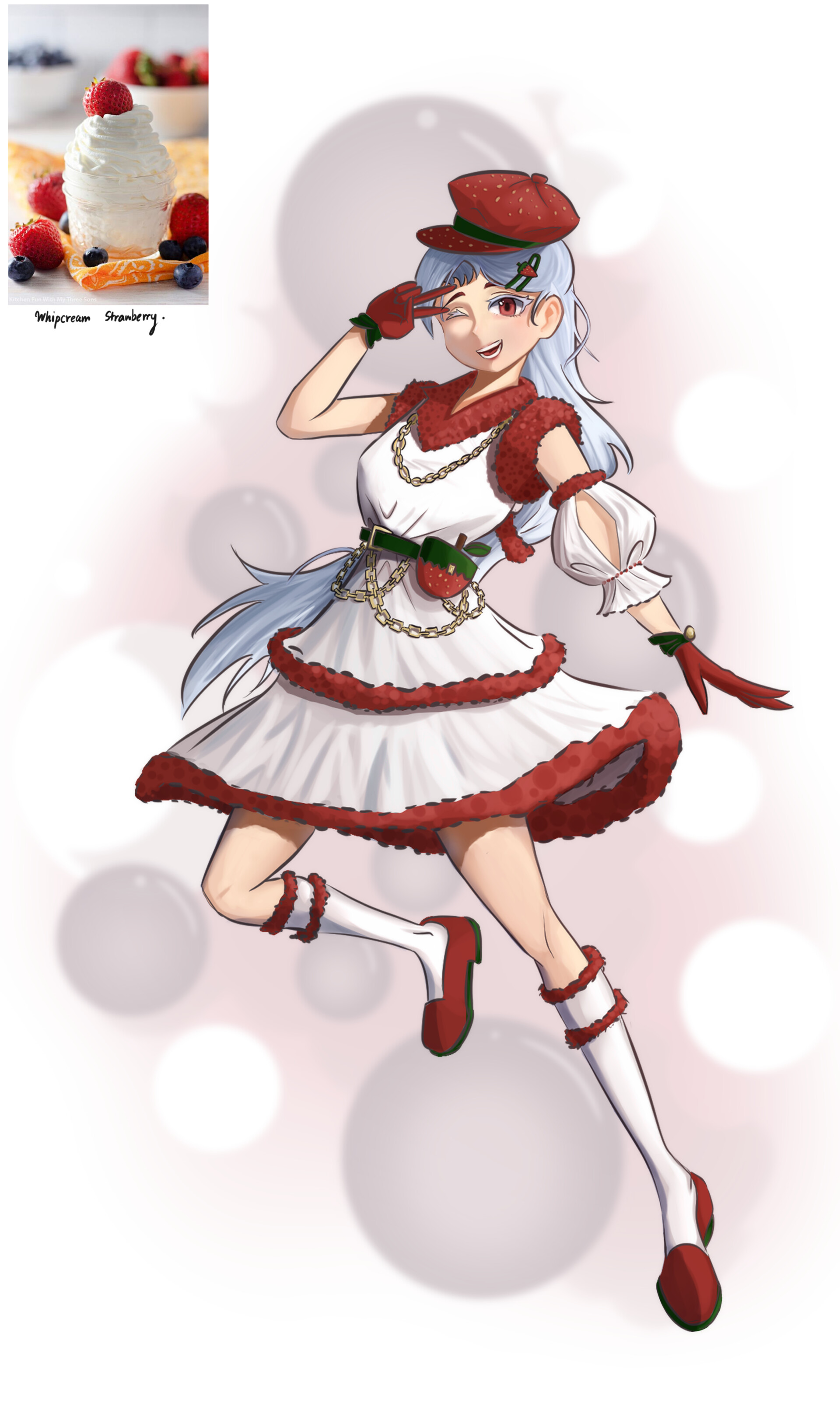 ArtStation - Whip cream strawberry