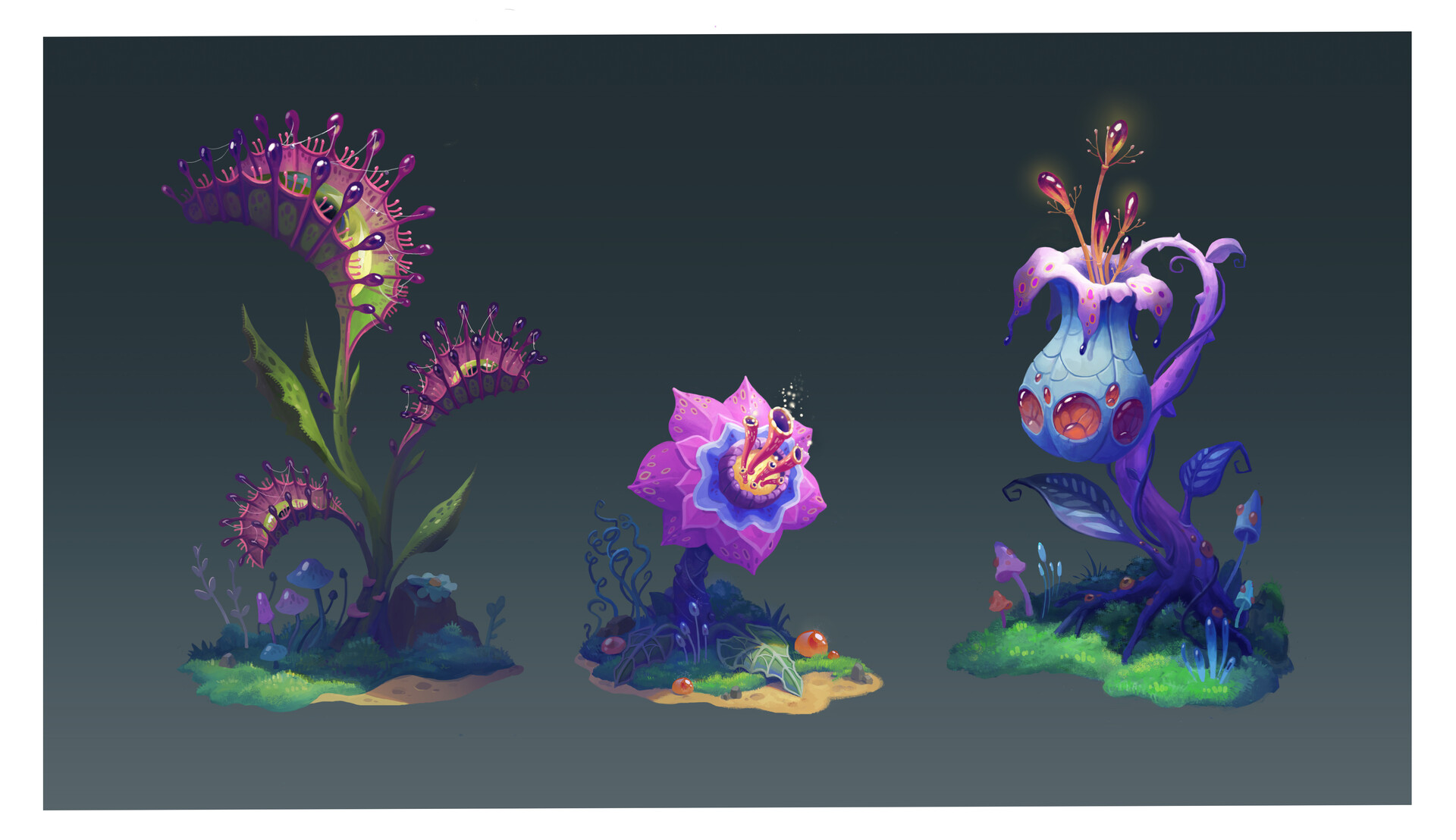 ArtStation - alien plant