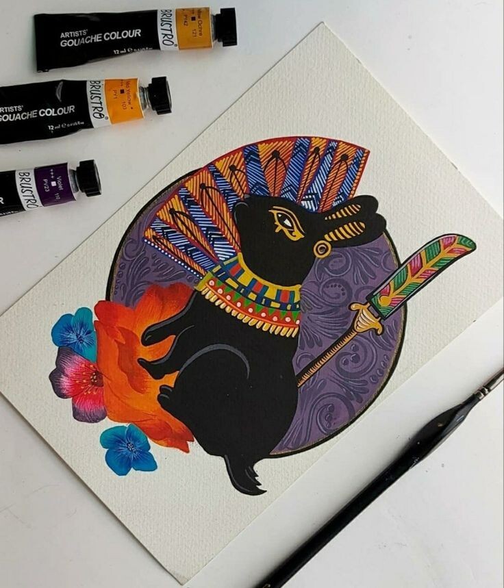 ArtStation - EGYPTIAN EASTER RABBIT ILLUSTRATION