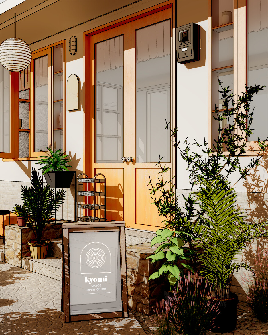 ArtStation - Traditional Japanese Cafe