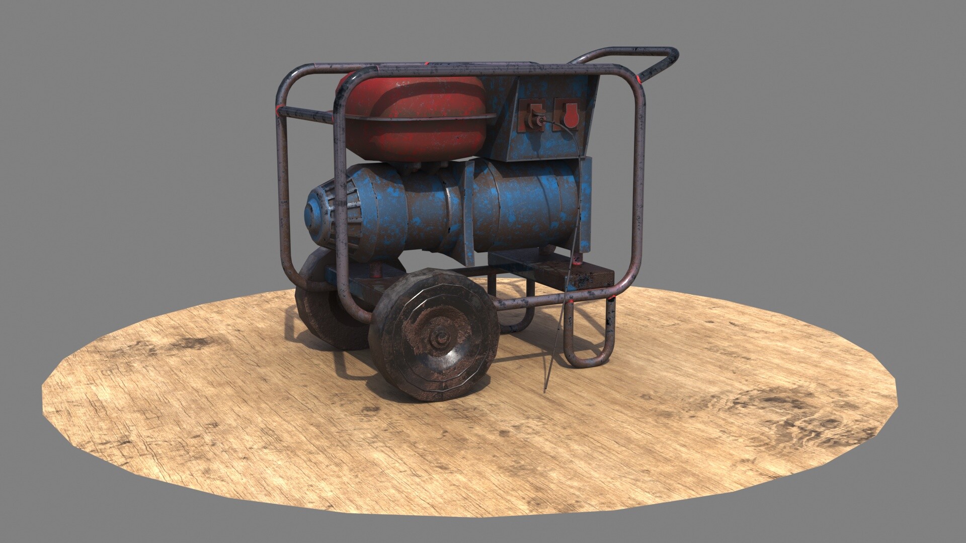 ArtStation - Low Poly 3d Generator machine game asset