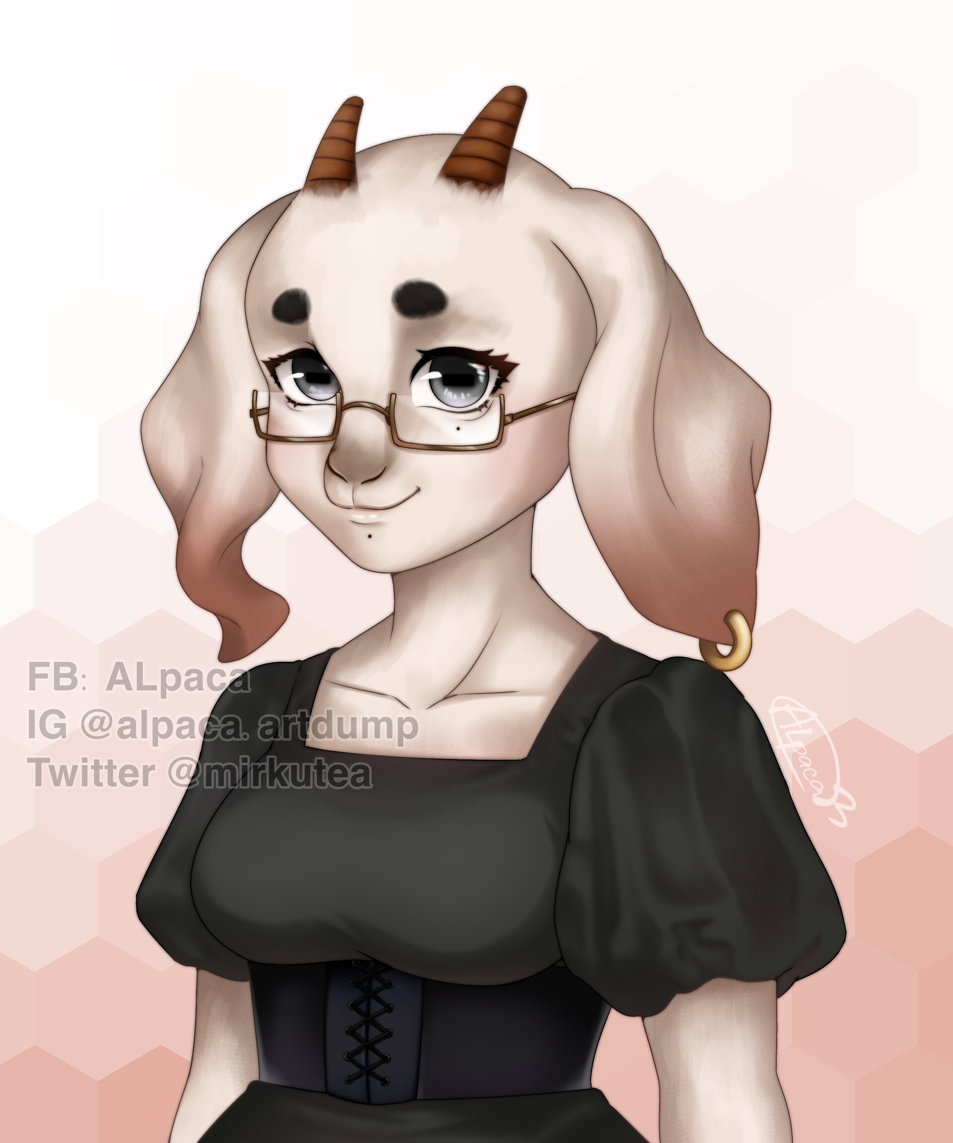 ArtStation - Goat Fursona bust