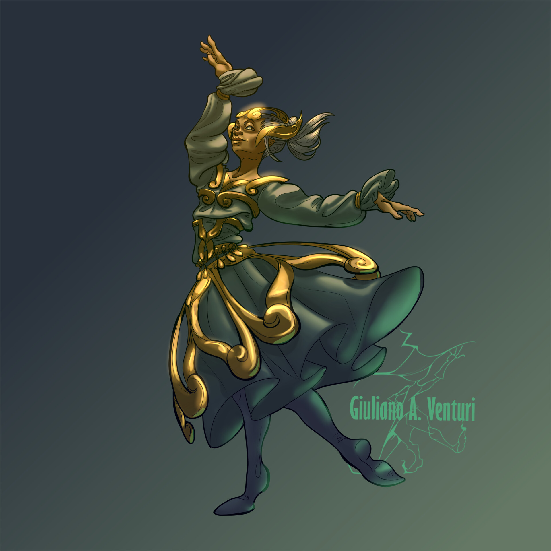ArtStation - Golden Dancer
