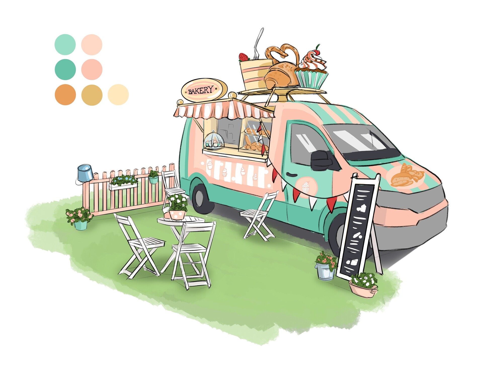 ArtStation - food vans concept