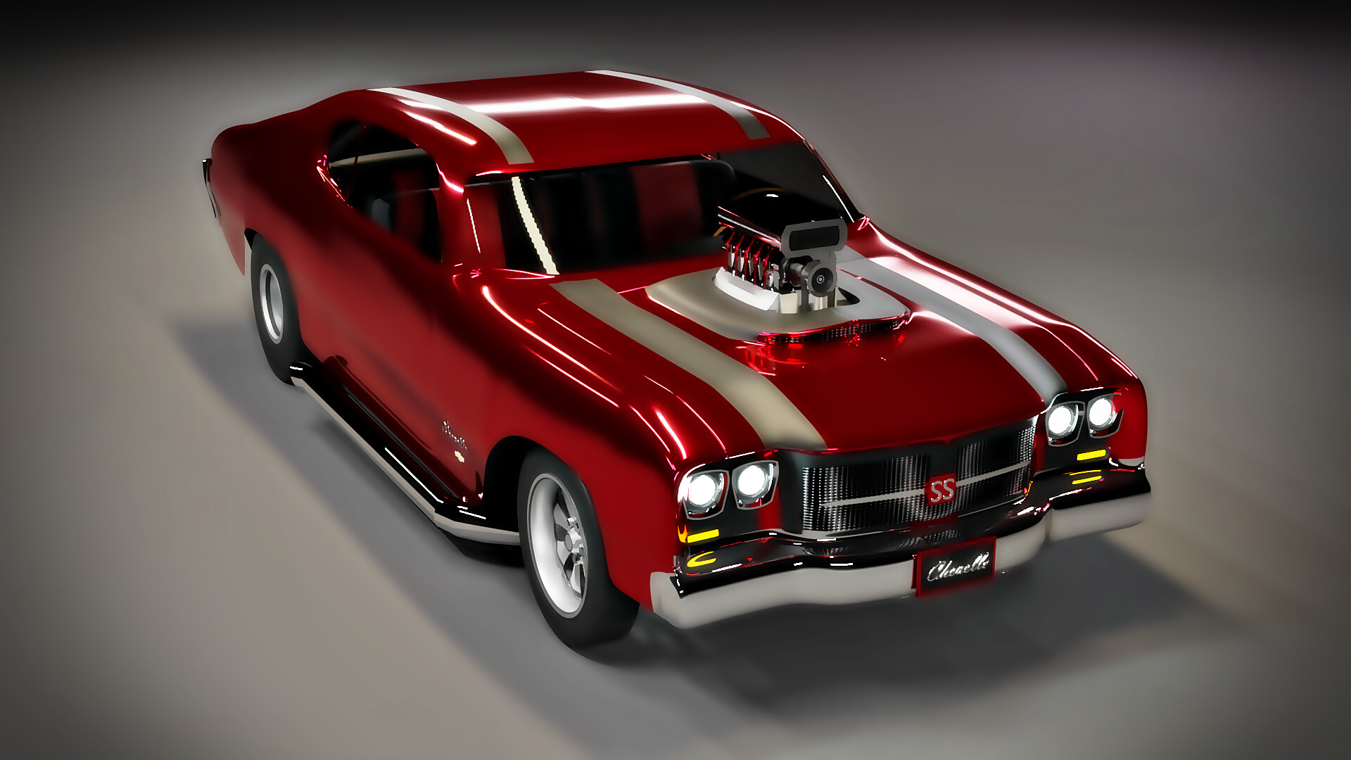 ArtStation - "69" Chevelle SS 454 Blown