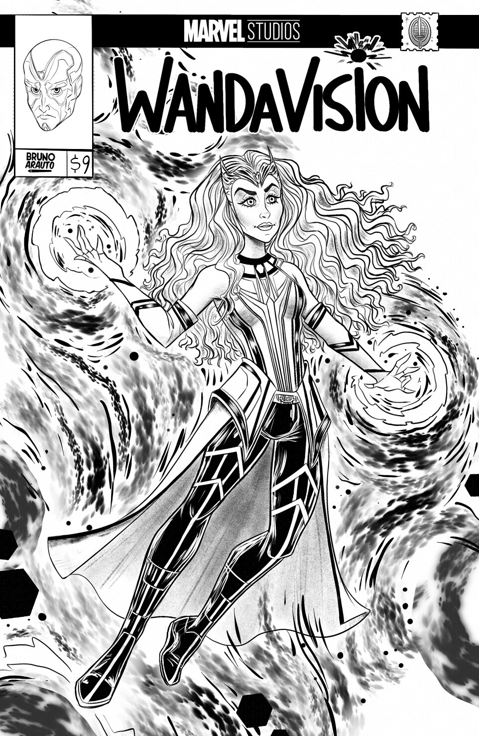 wandavision coloring pages