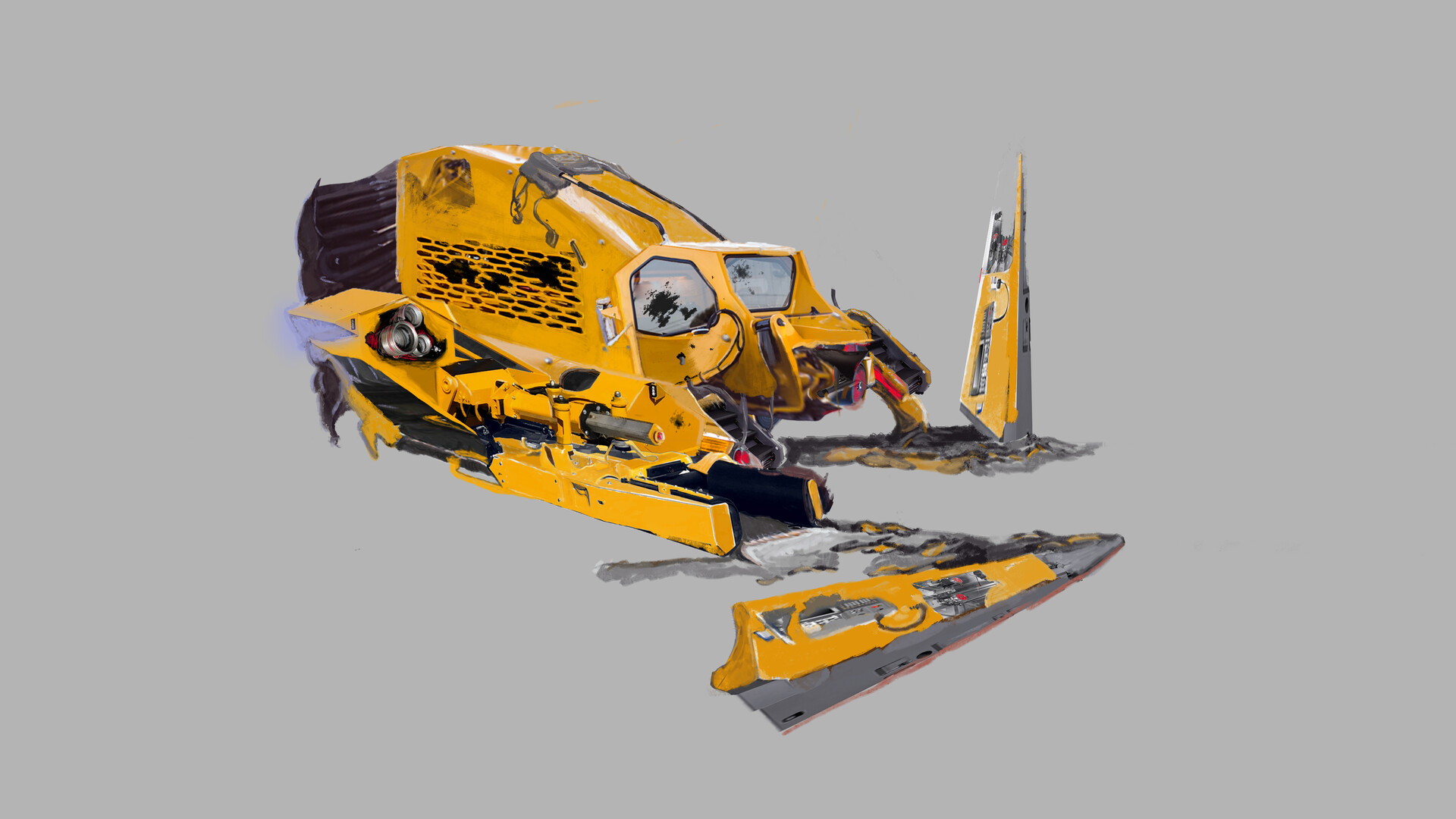 ArtStation - Scrap Yard Vessel Concept