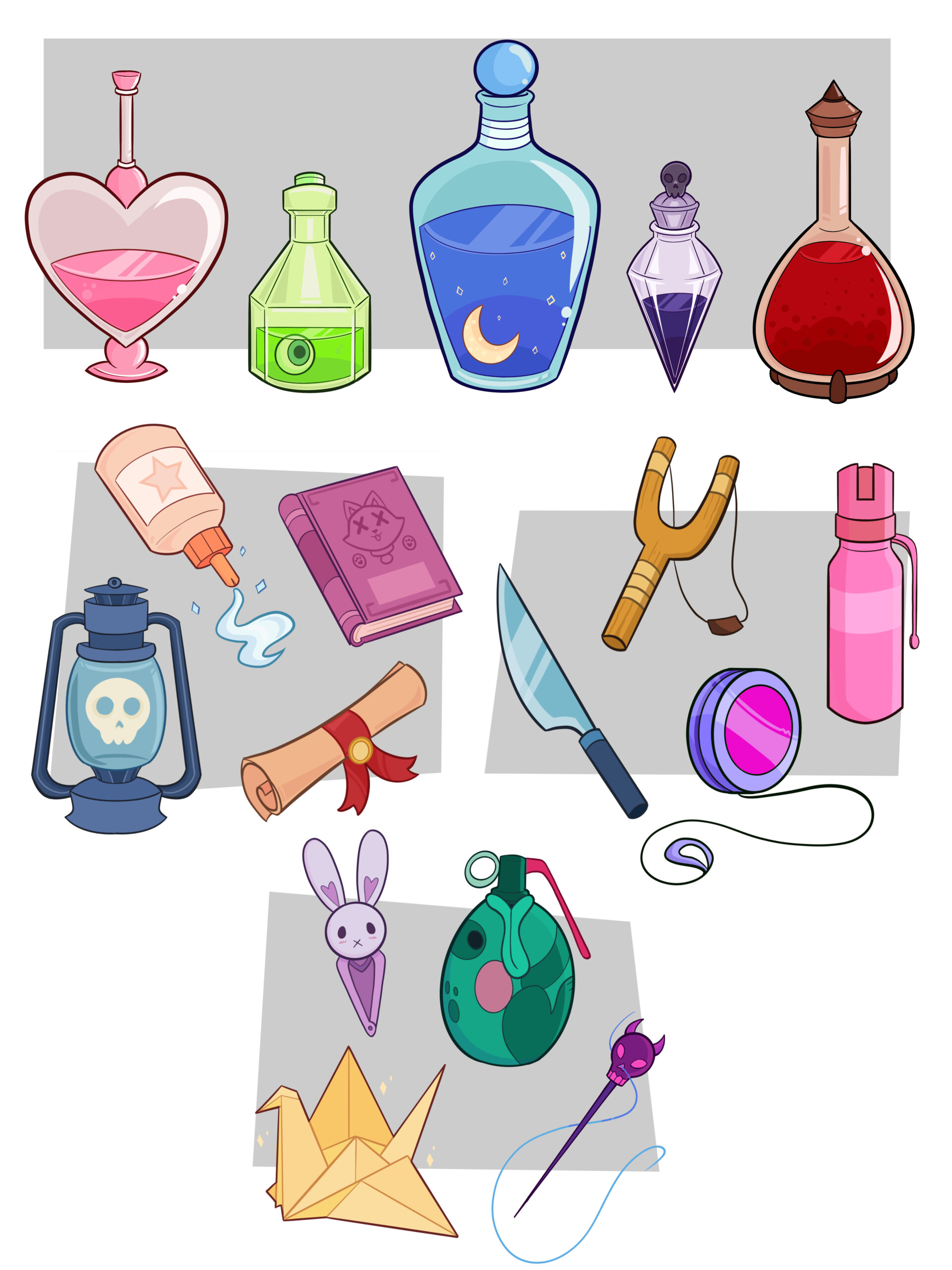 ArtStation - Pinefallow Park: Inventory Props