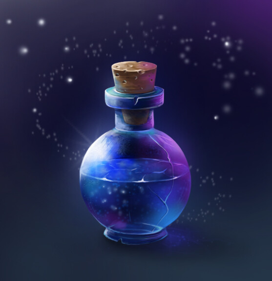 ArtStation - magic bottle