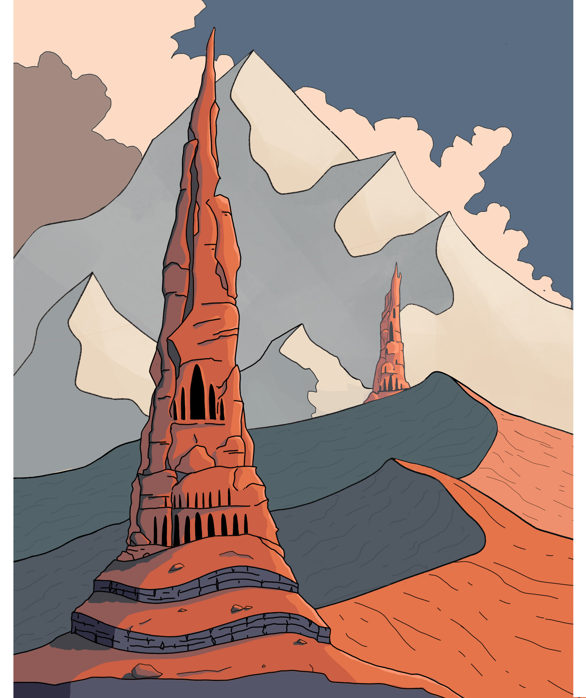 ArtStation - Desert Towers