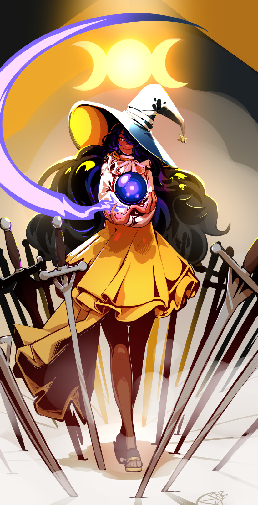 ArtStation - Witch of swords and orb