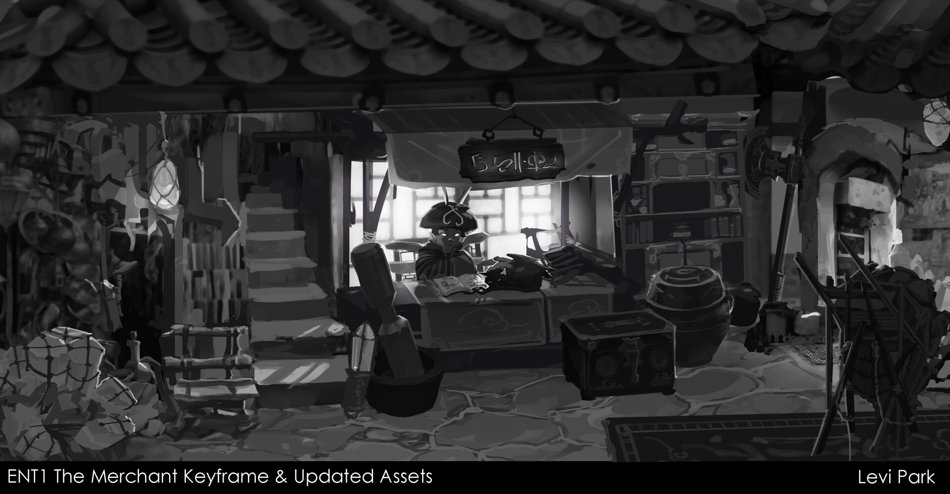 ArtStation - The Merchant - Cloud 9 Keyframe With Asset Sheet