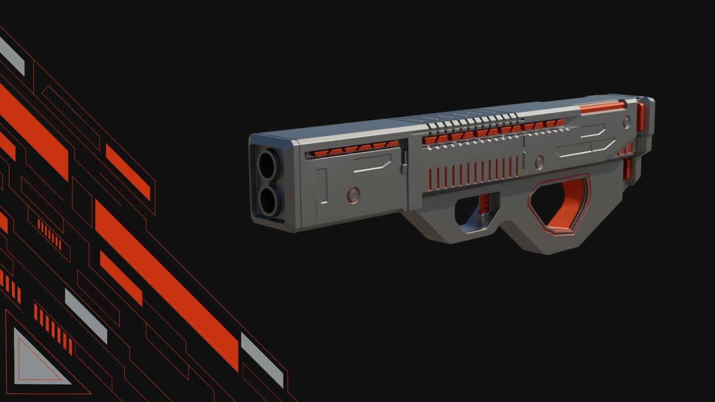 ArtStation - Modern Gun for Large scale game and film characters.