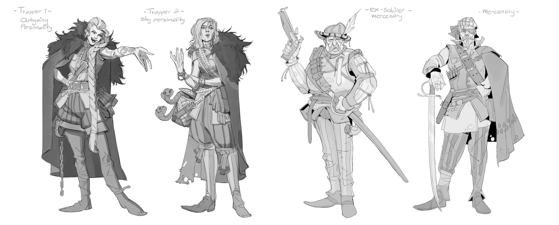 Mathias Osland - Sketches and Exploration on Dark Themes 2