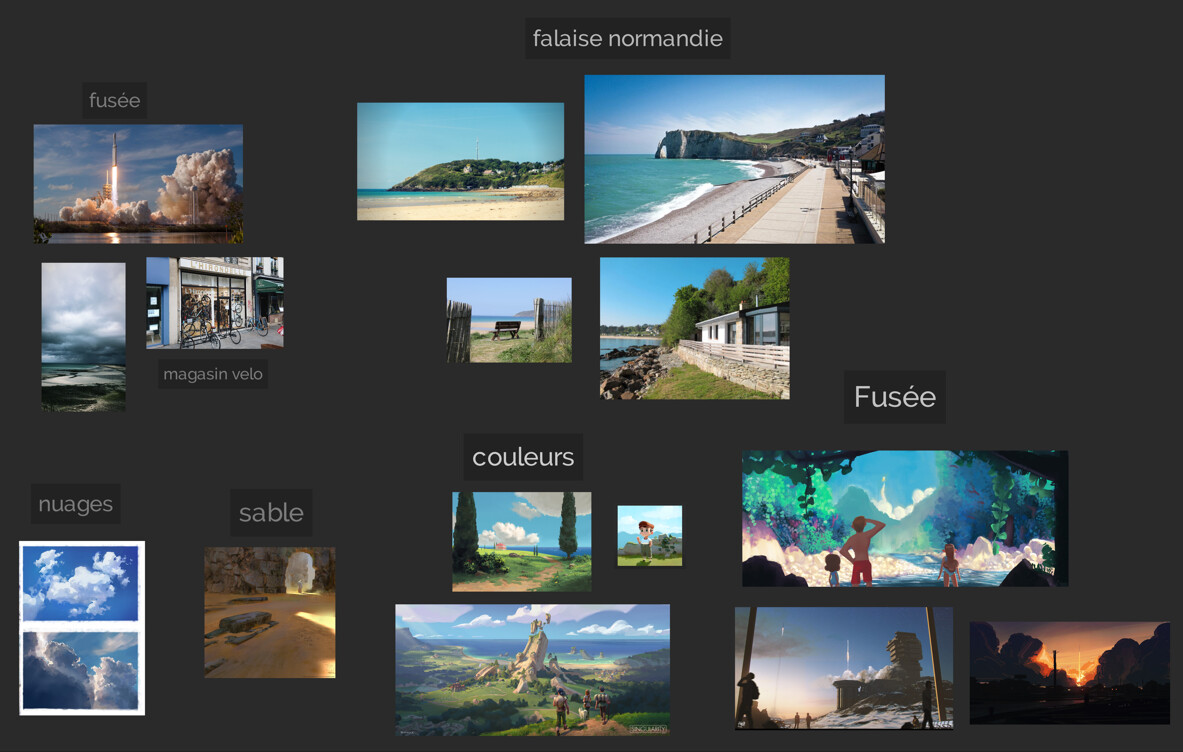 Ariane Vidal - Landscape illustration : The space rocket